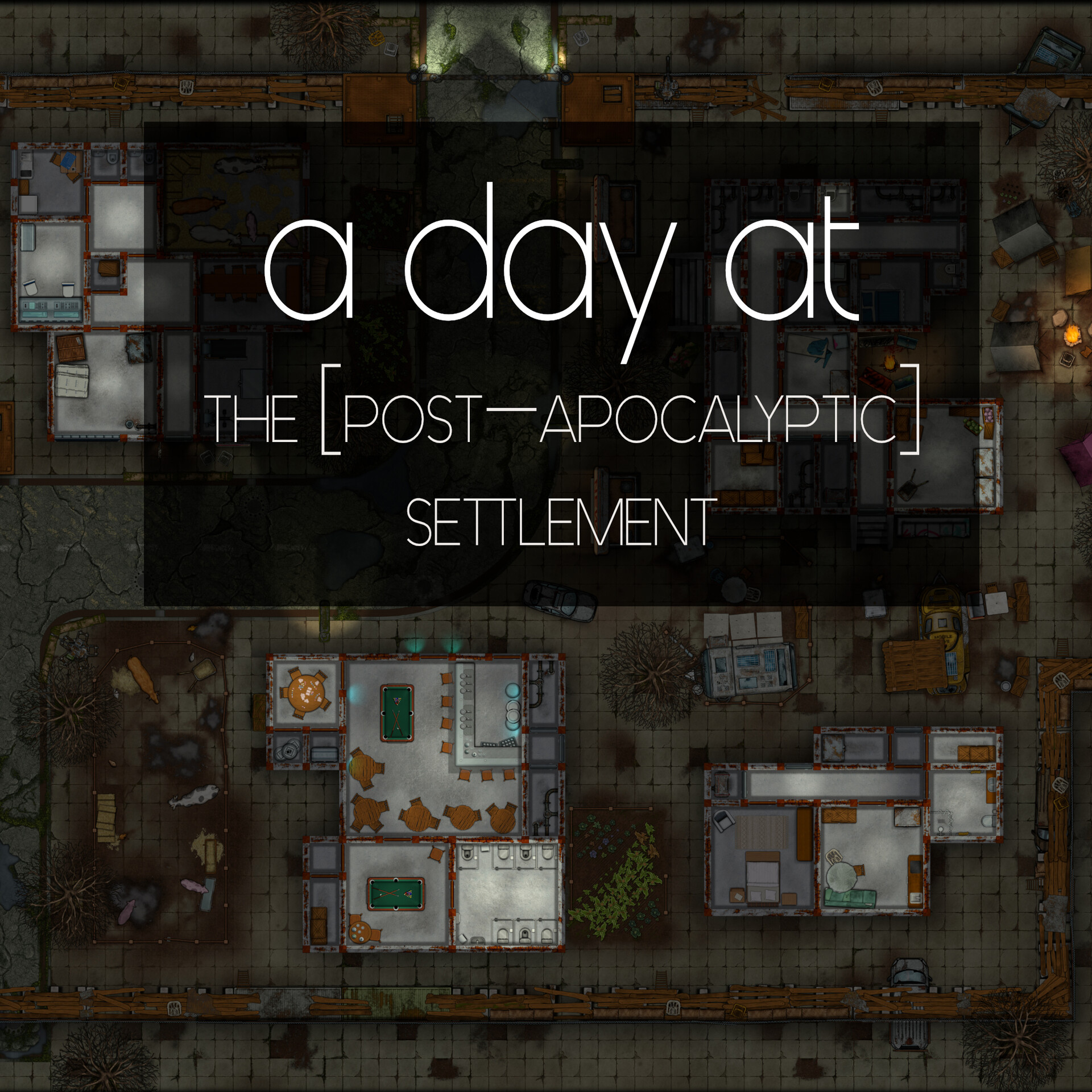 ArtStation - a day at the [post apocalyptic] settlement