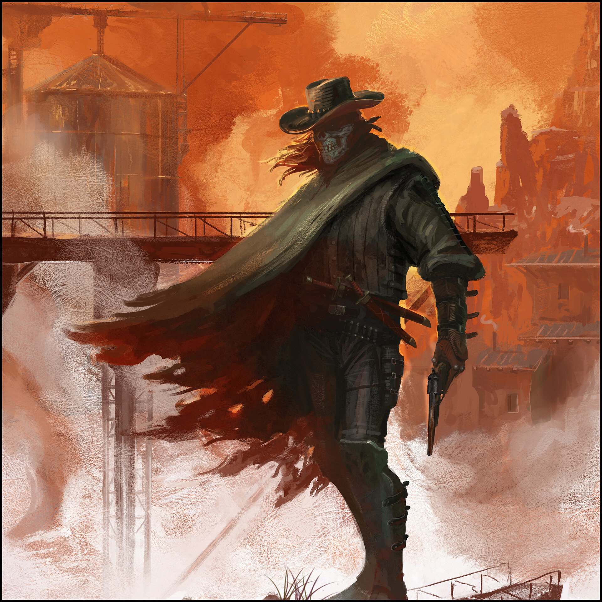 ArtStation - Dead World Under a Black Star - Grim Reaper Fan Art