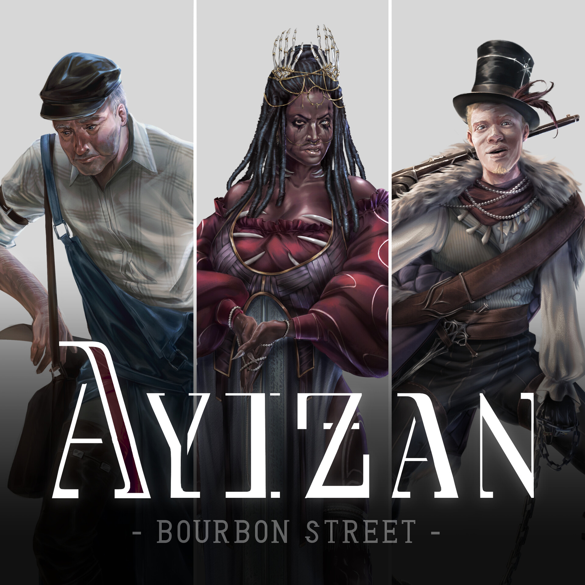 ArtStation - AYIZAN - Character design 3/6 - Bourbon street