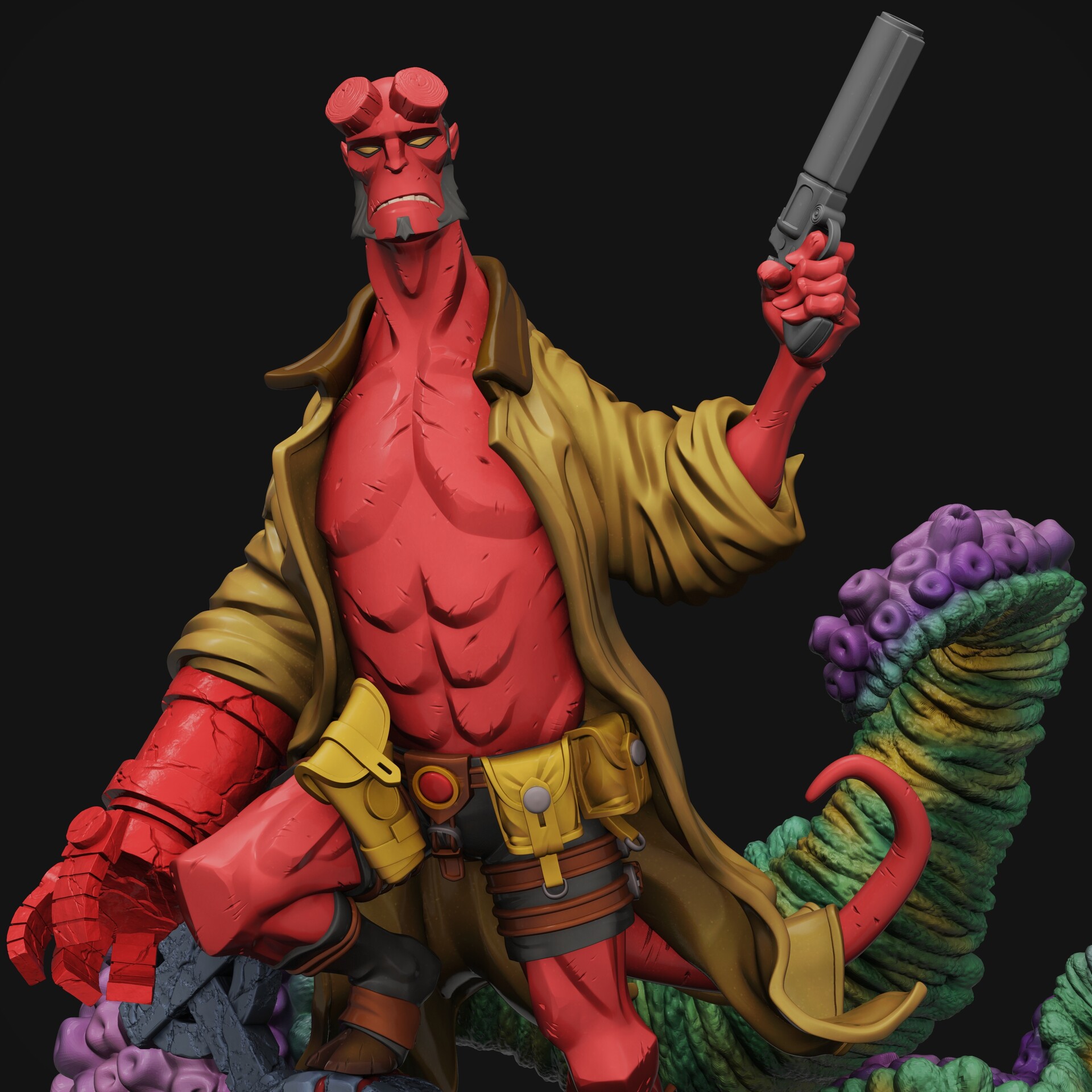 ArtStation - Hellboy - 3D print