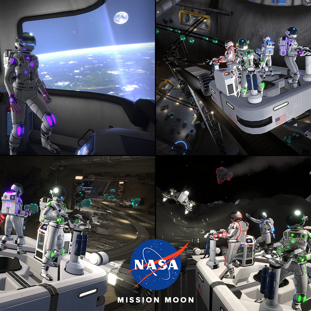 ArtStation - NASA: Mission Moon | Level Design / Lighting