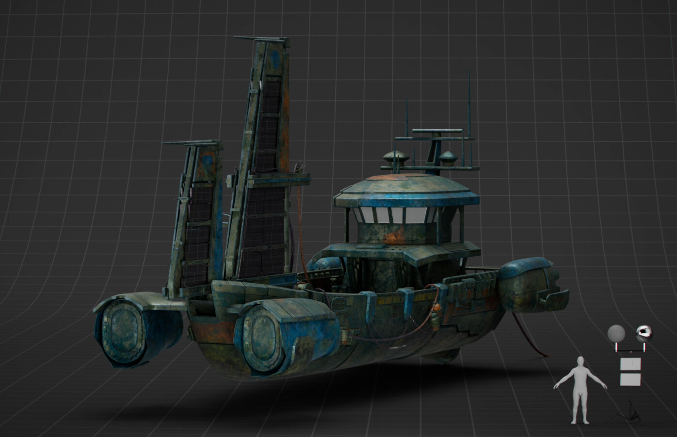 ArtStation - SciFi Boat Modelling/Texturing