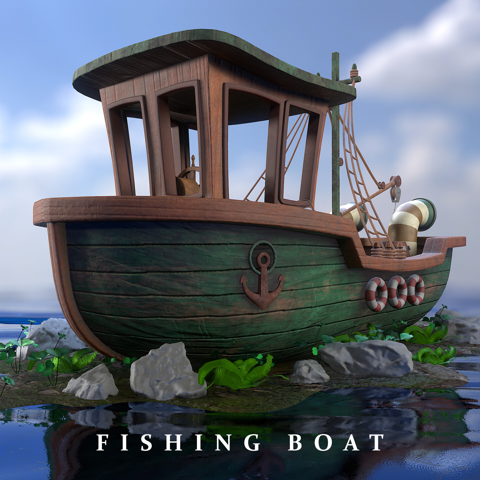 ArtStation - Fishing Boat