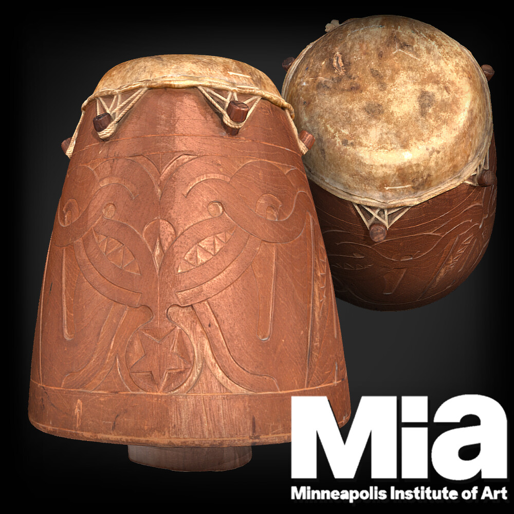 Lou Brown - Photogrammetry: Drum, mid 20th C CE