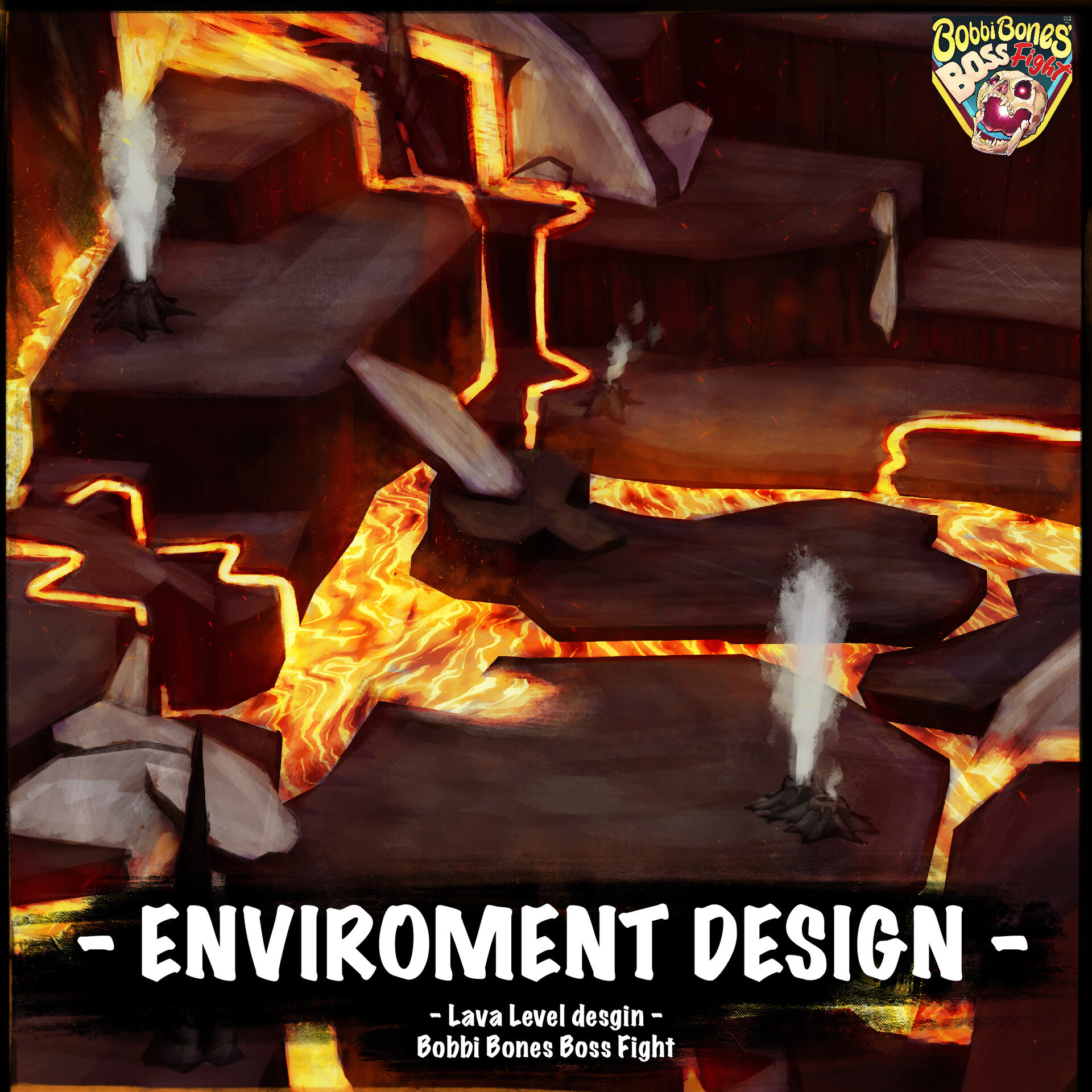 ArtStation - Bobbi Bones Level concept design