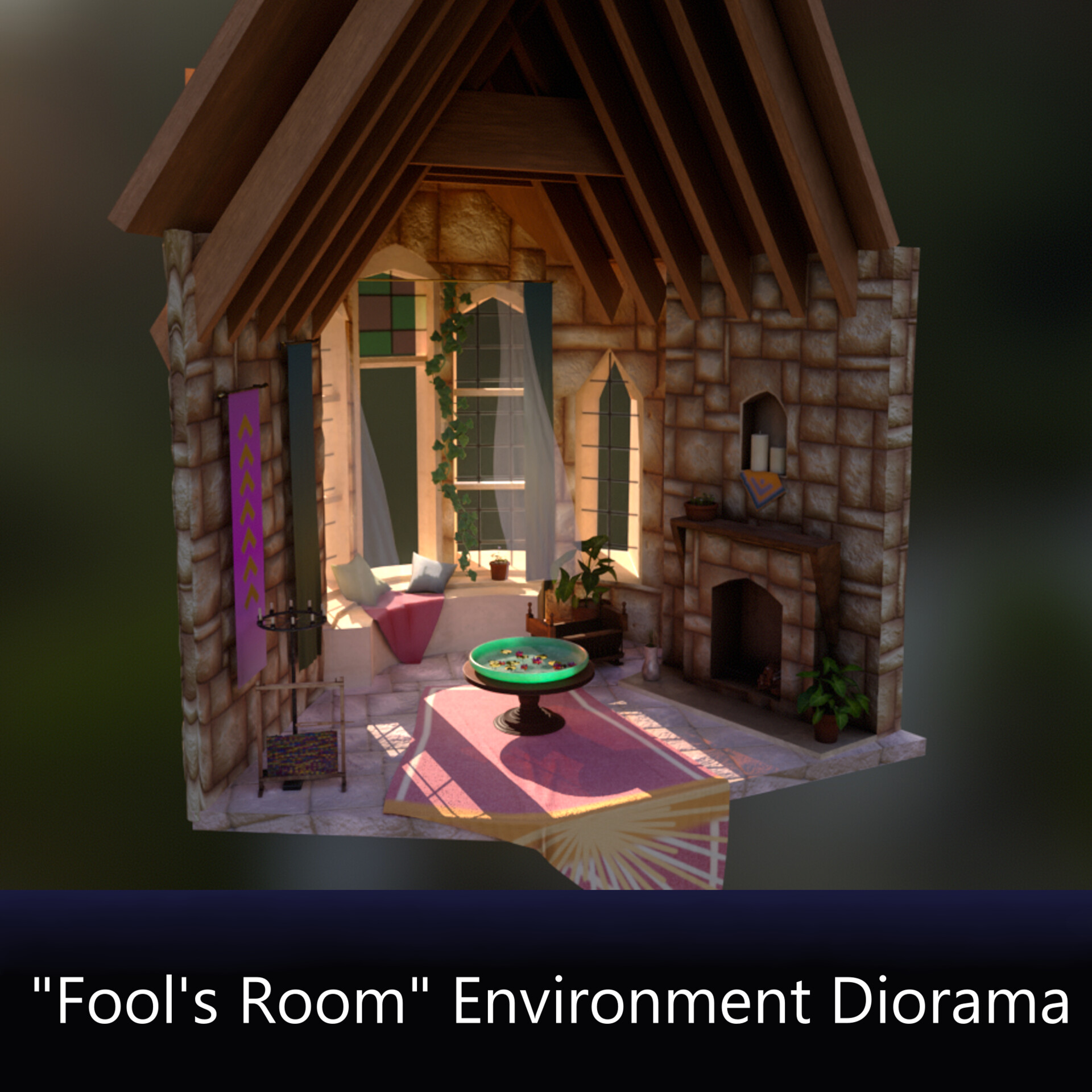 ArtStation - "Fool's Room" - Environment Diorama