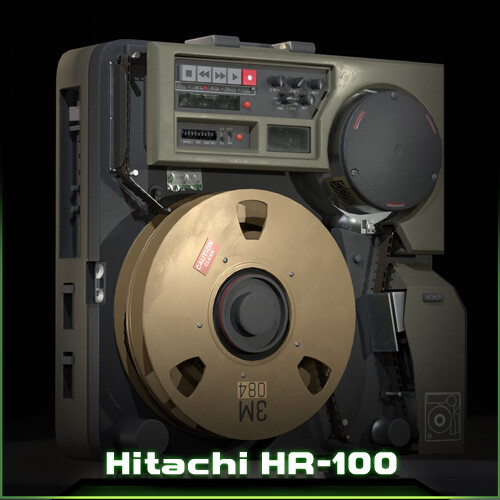 ArtStation - Hitachi HR-100 Audio Recorder