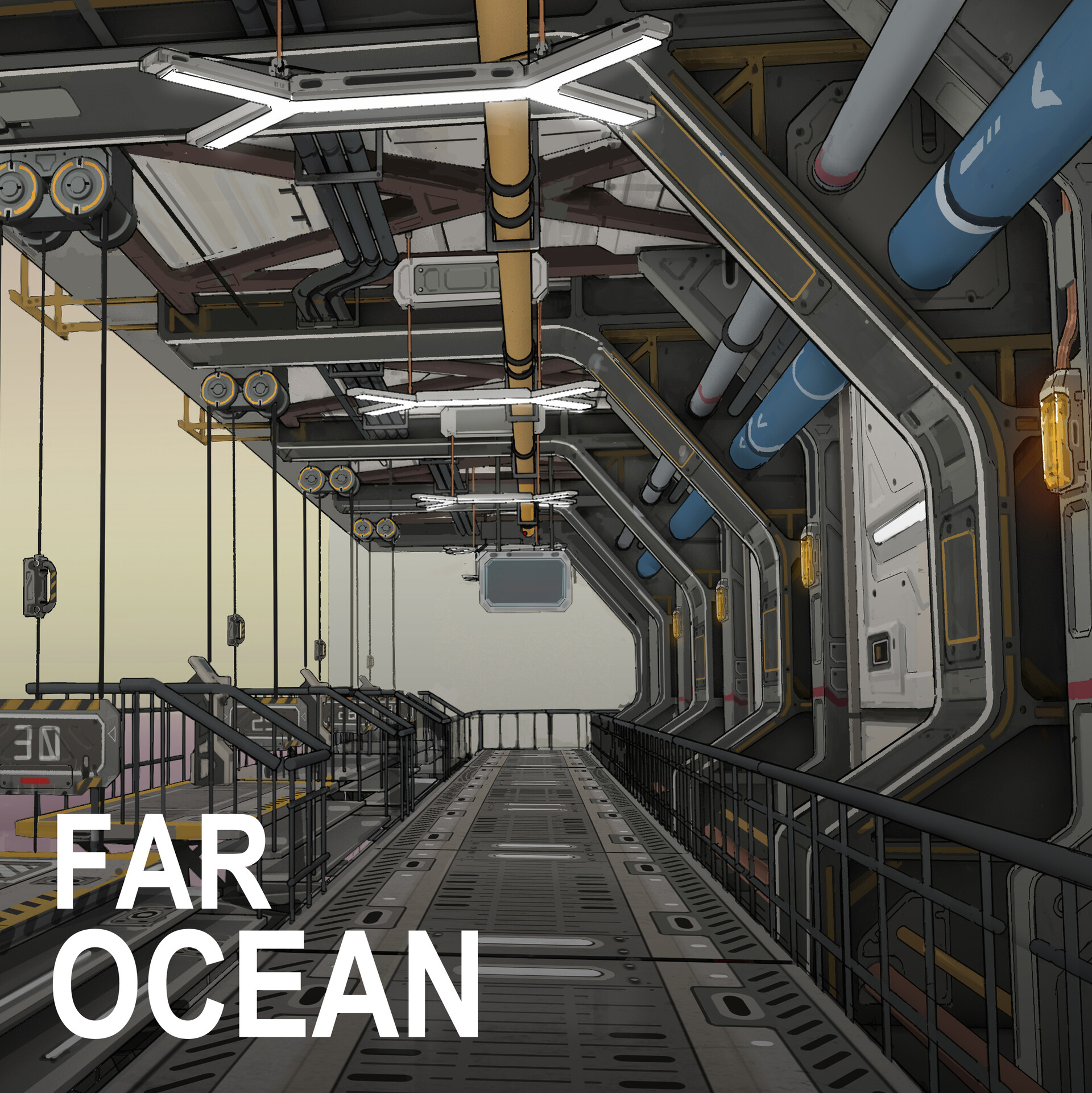 ArtStation - Elevator Corridor