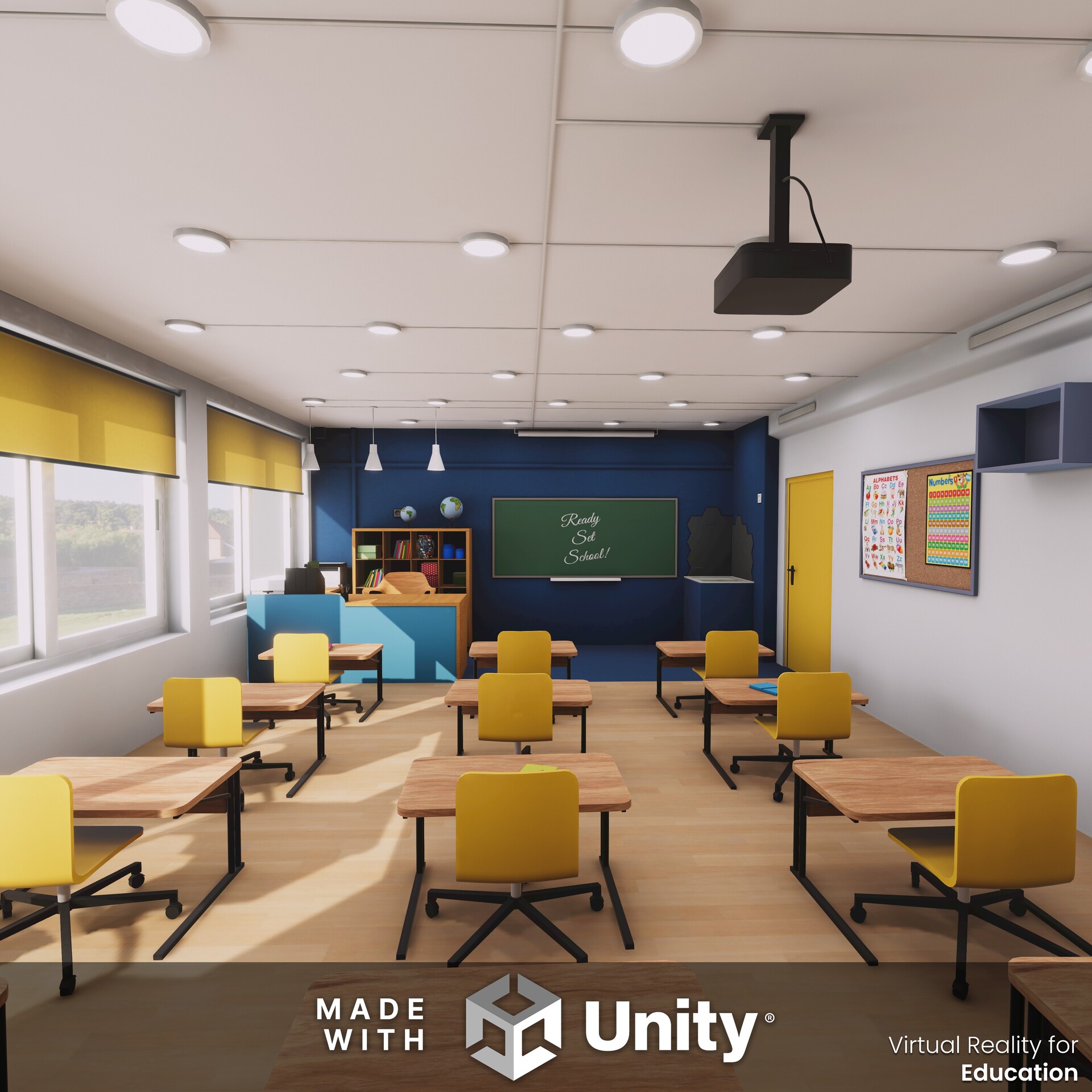 ArtStation - Classroom - VR Environment [Unity URP]