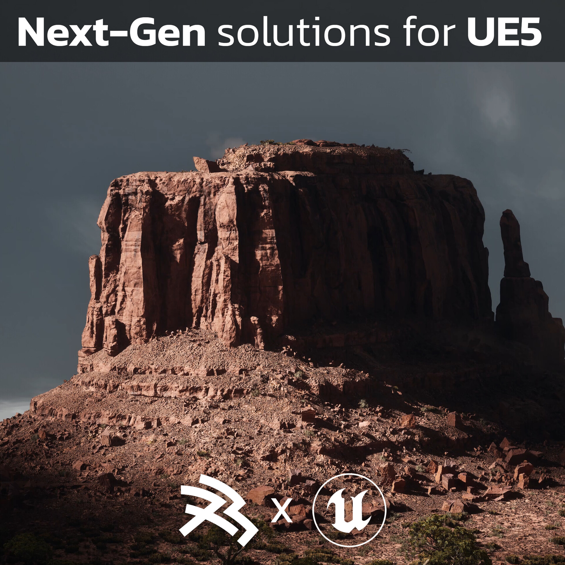 ArtStation - Desert Cliffs vignette fun in UE5 | RealBiomes Next-Gen 2.0