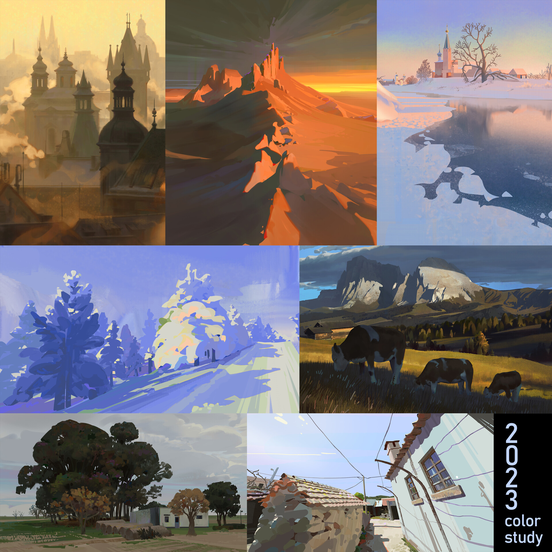 ArtStation - color study 2023