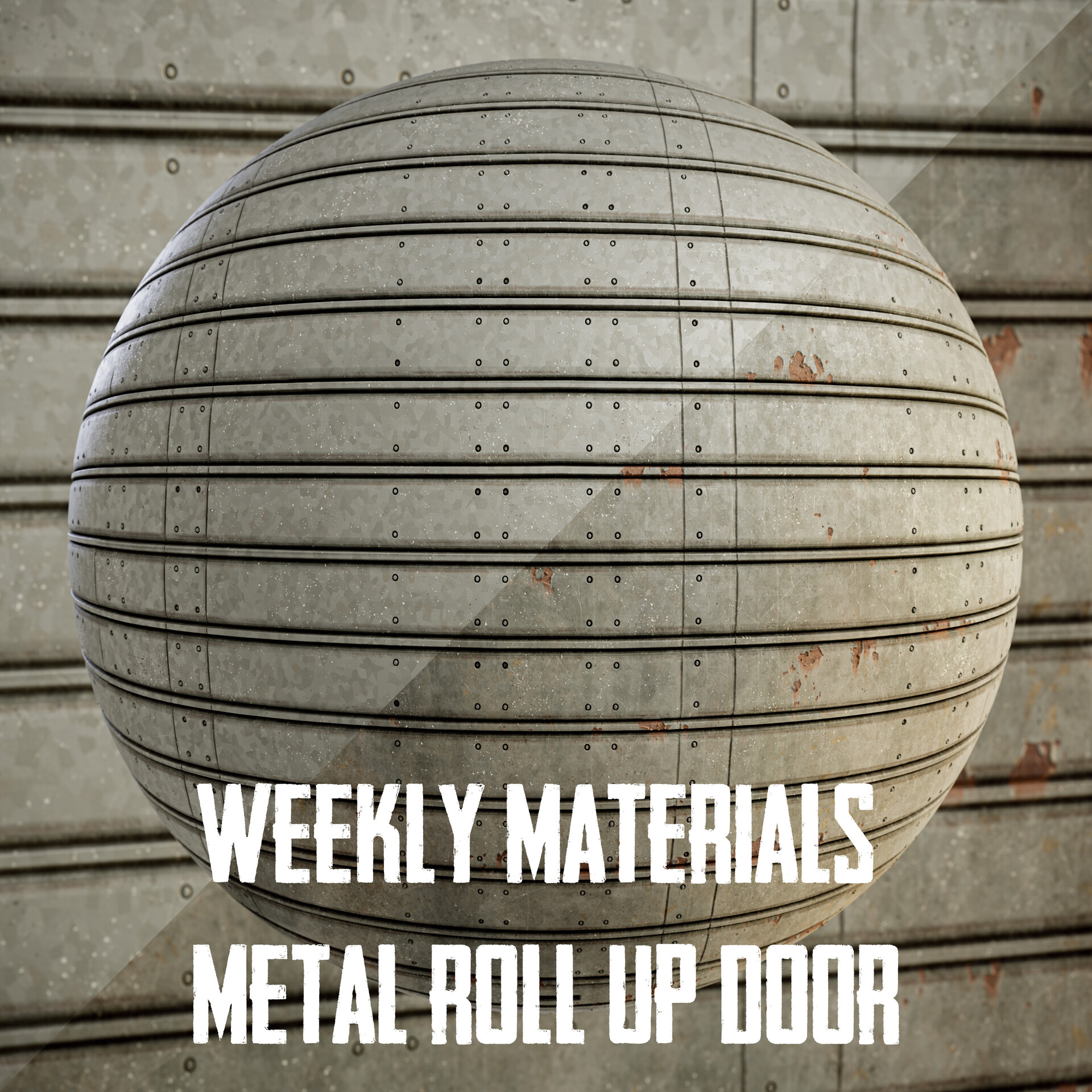 ArtStation - 04 - Weekly Materials - Metal Roll Up Door