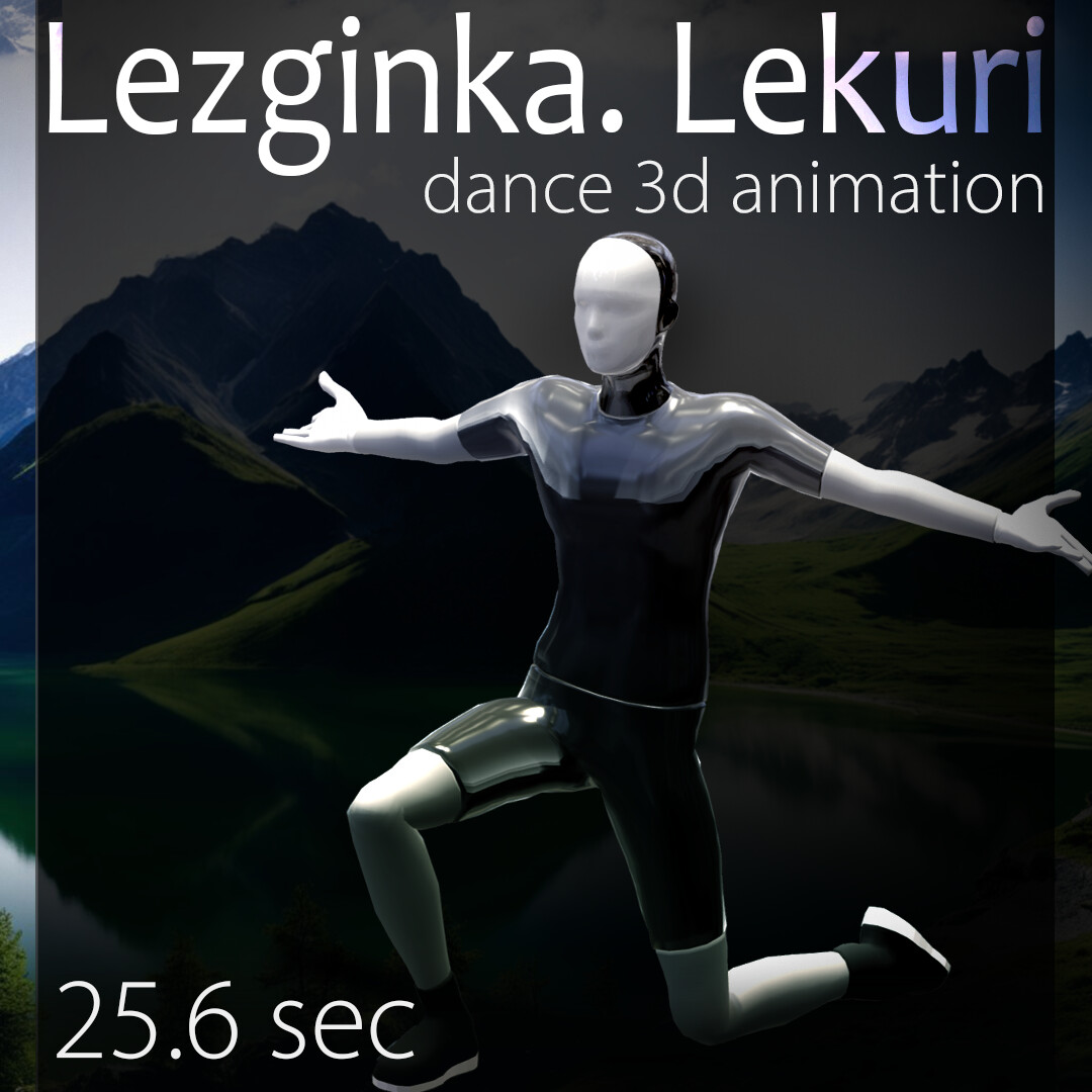 ArtStation - A&M: Lezginka. Lekuri - dance loop (MocapDancer animation ...