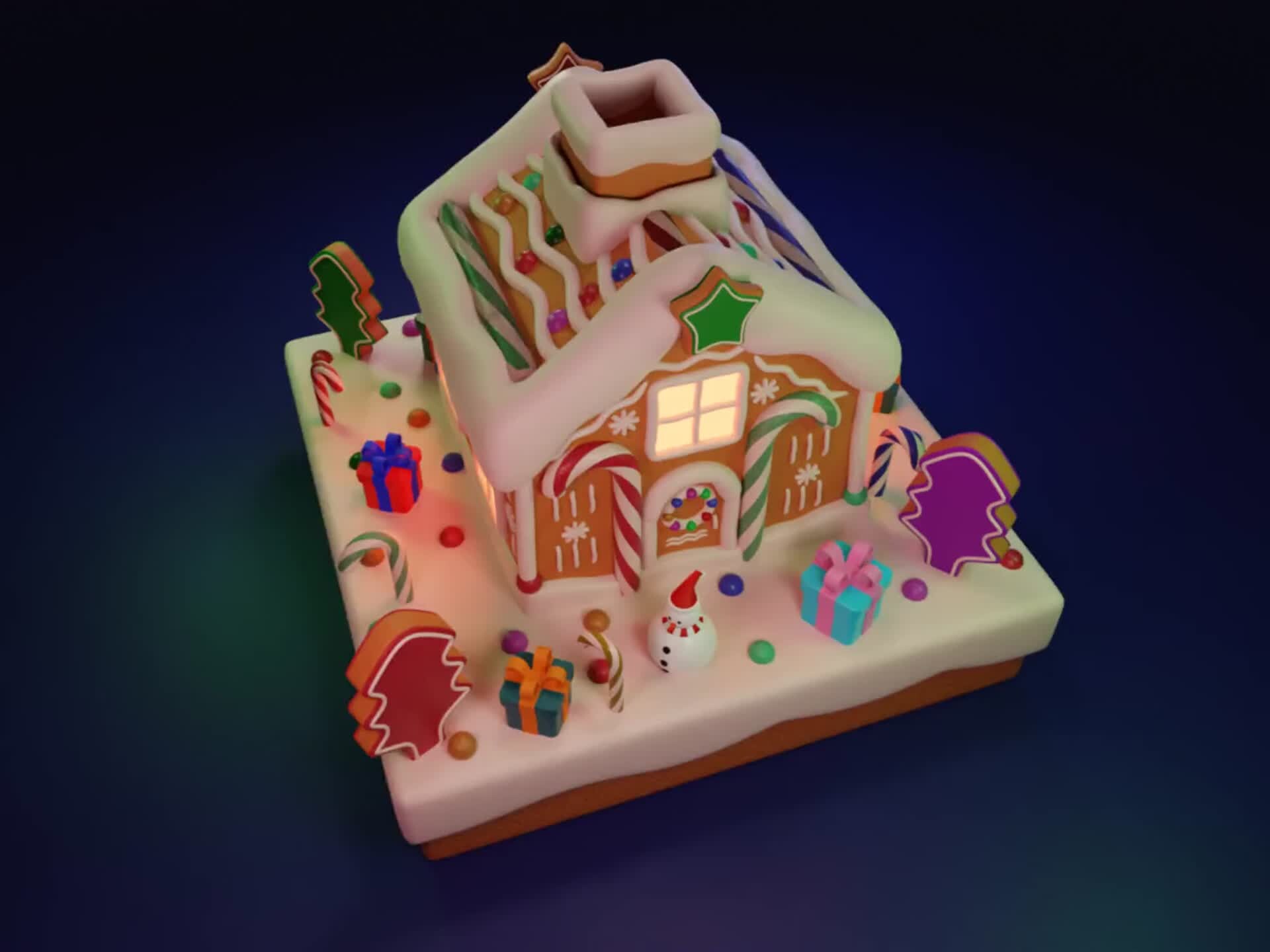 ArtStation - Christmas Candy House (Exercise)