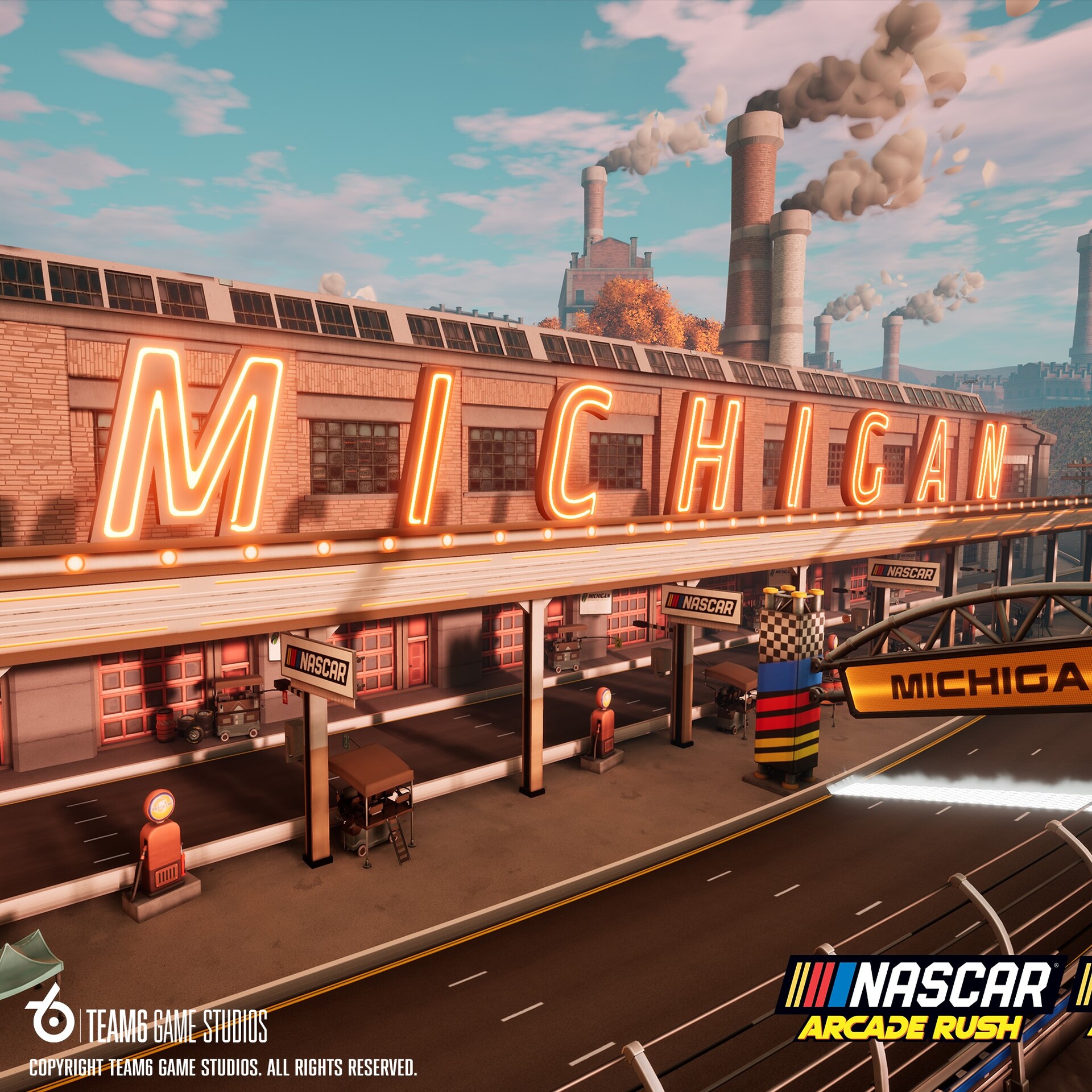 ArtStation - NASCAR Arcade Rush - Environments