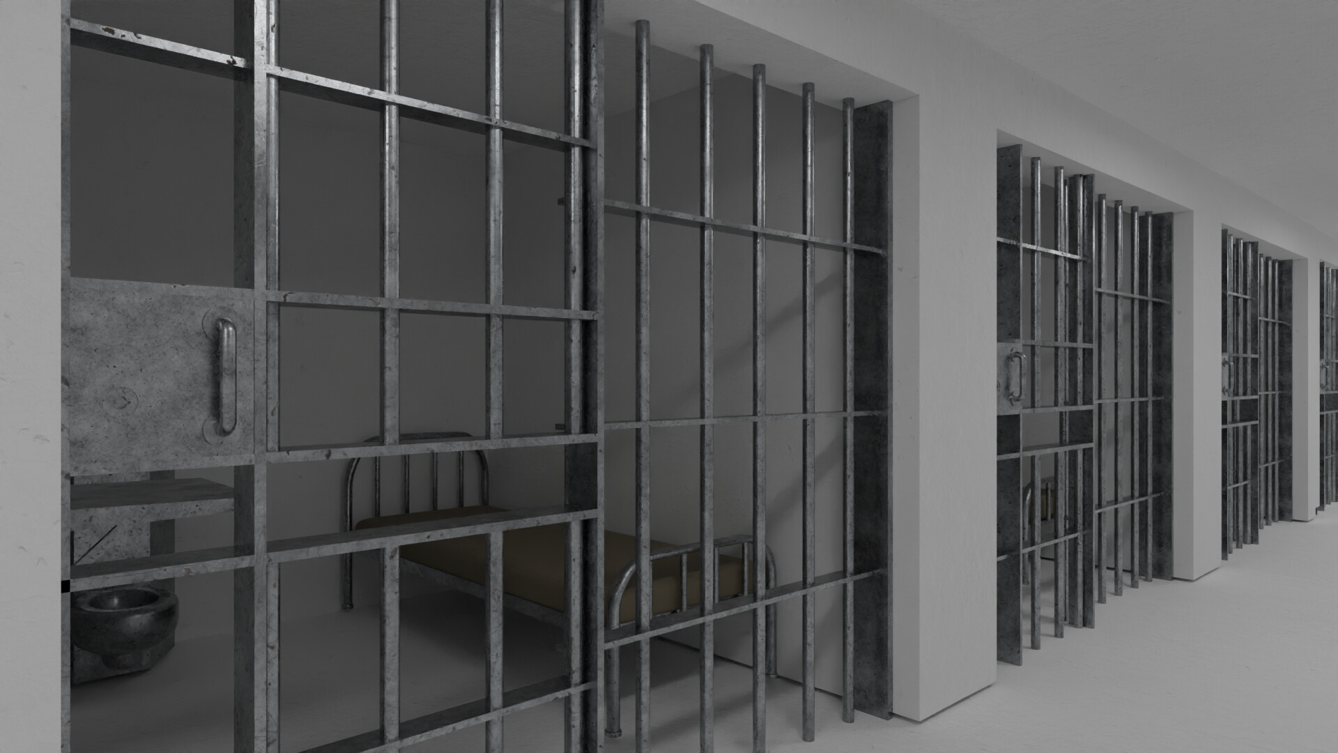 ArtStation - Prison Environment for 'Put Yourself in my Position'