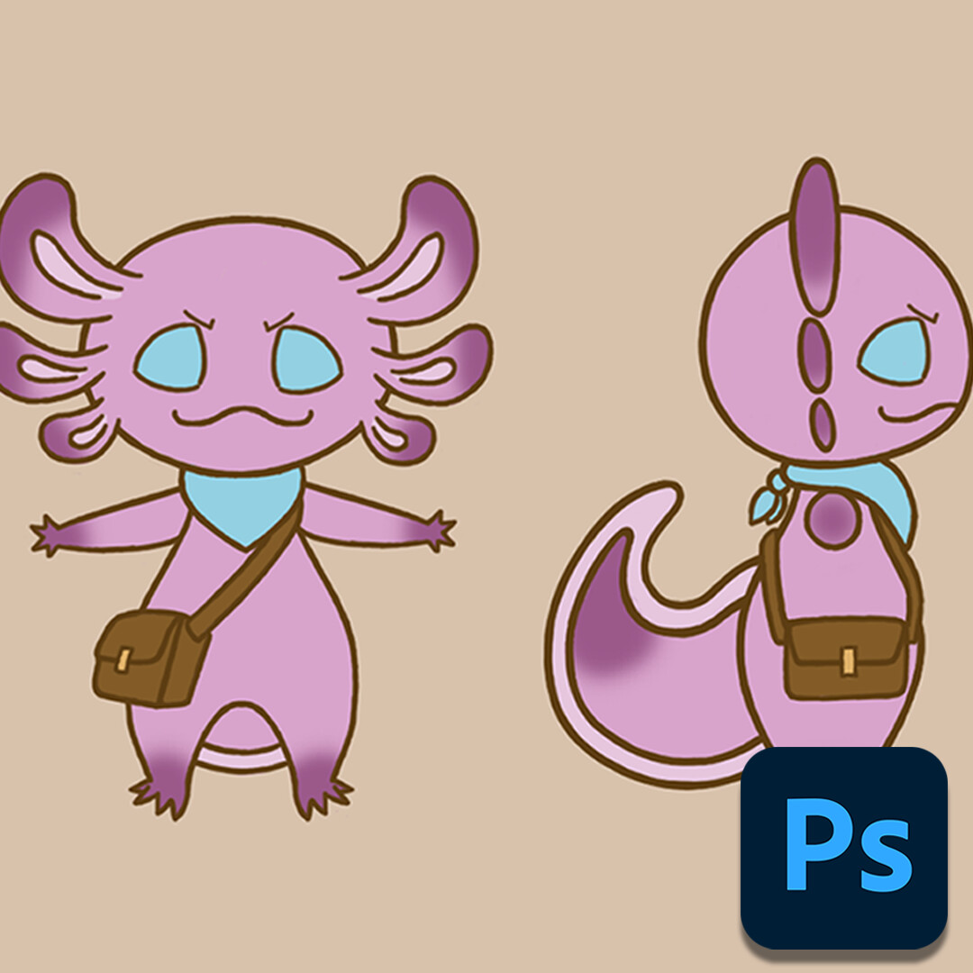 ArtStation - Fish-ta-Cuffs: Axolotl Concept Art