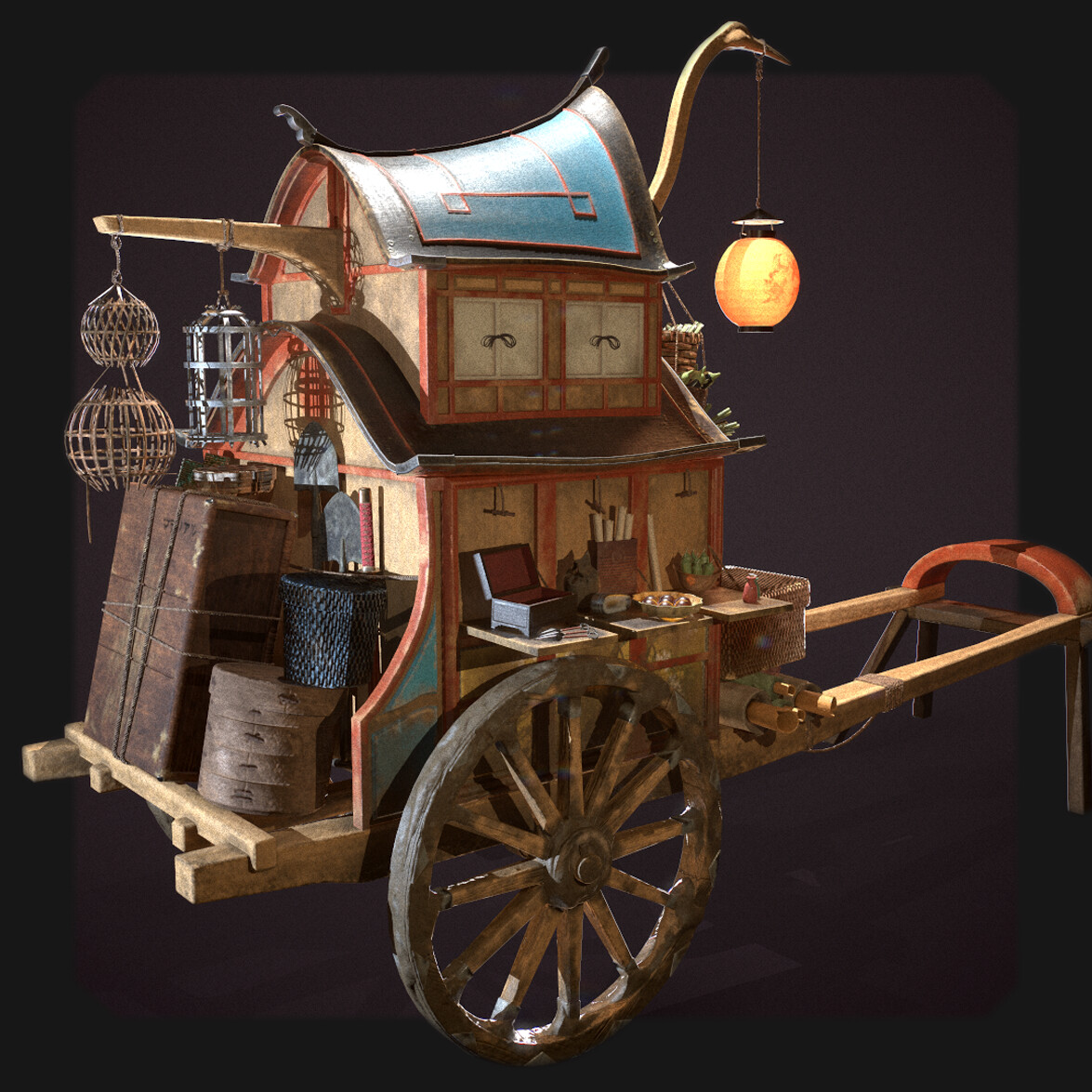 ArtStation - Trader's Wagon