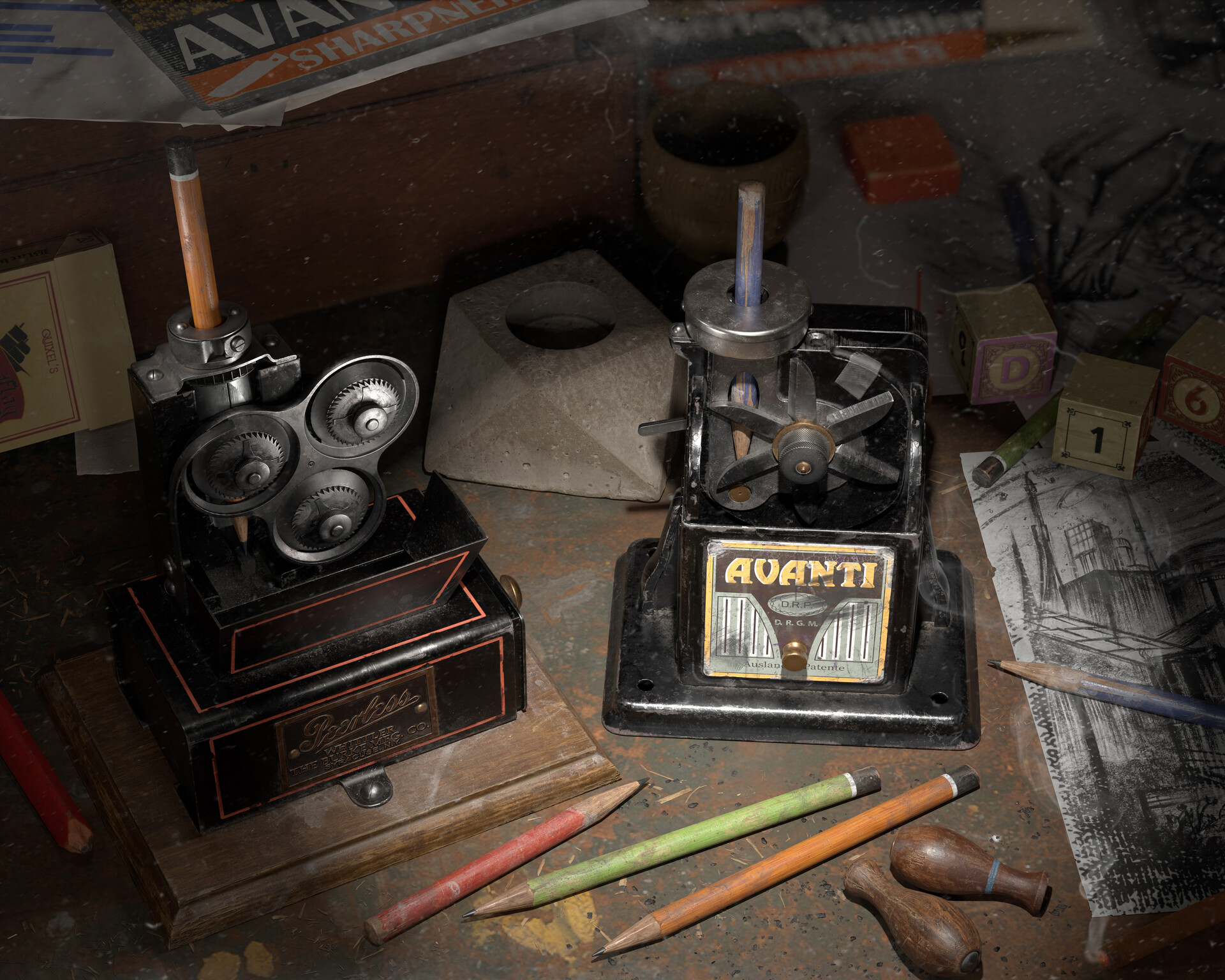 ArtStation - Antique sharpener!