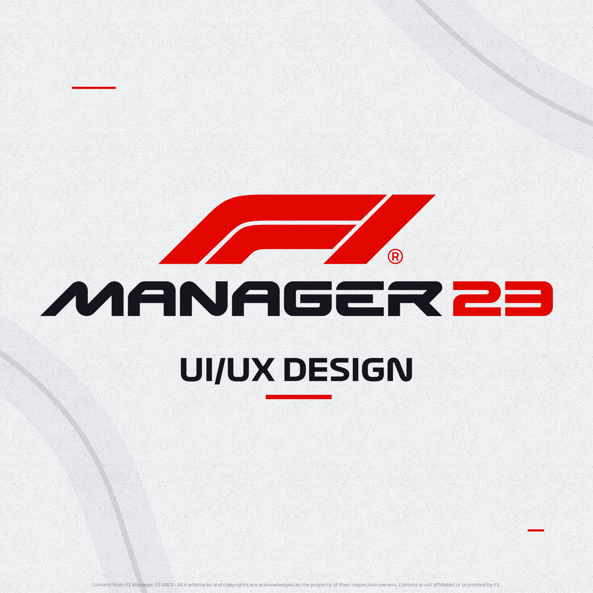 ArtStation - F1 Manager 23 - UI/UX Design