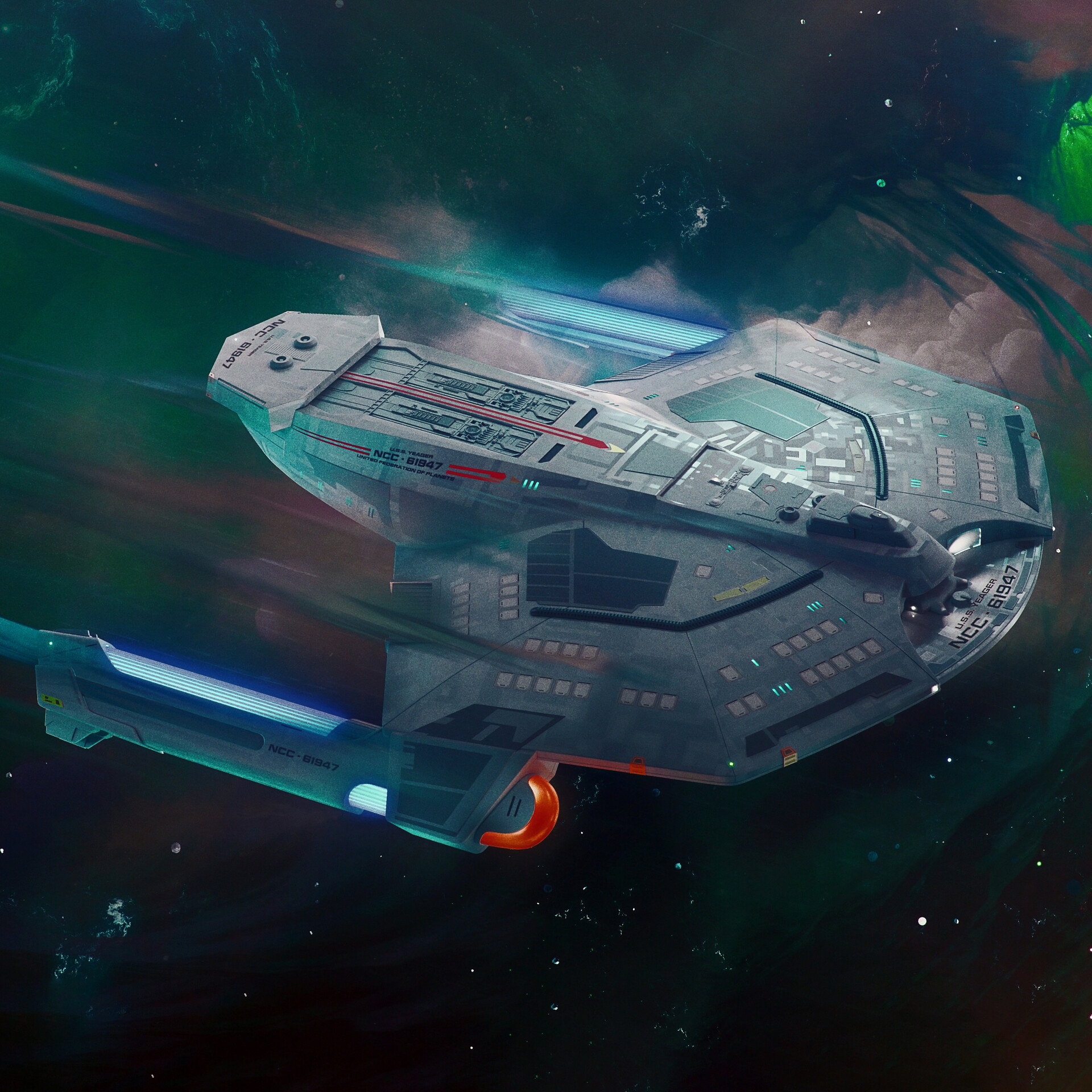 ArtStation - Luminous Quest: USS Yeager ( Rendering - Compositing )
