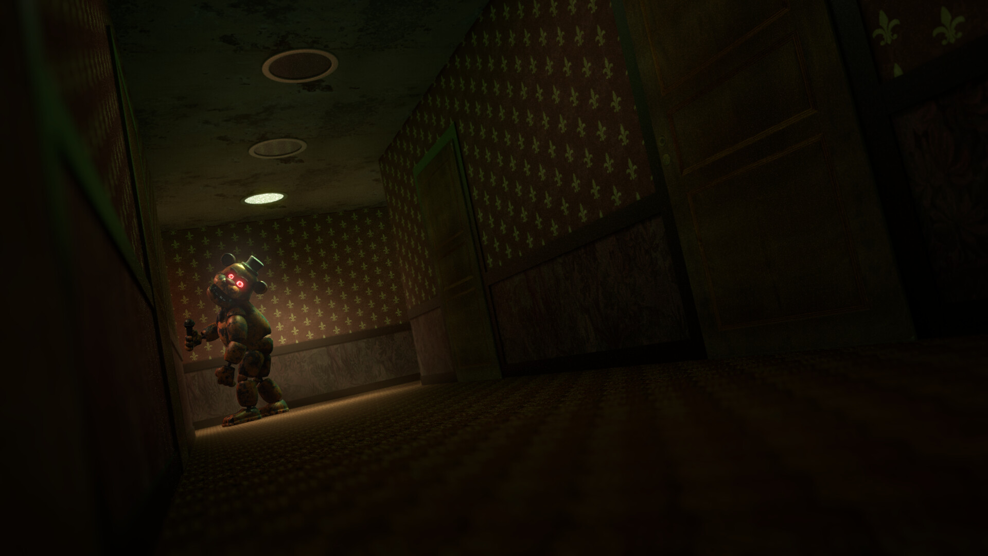 ArtStation - Fnaf - Haunted Hallway