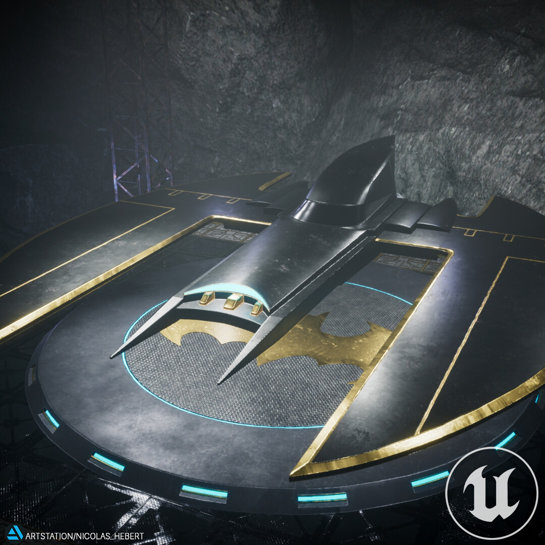 ArtStation - [FanArt] The Batcave (Part 2) - The Batplane