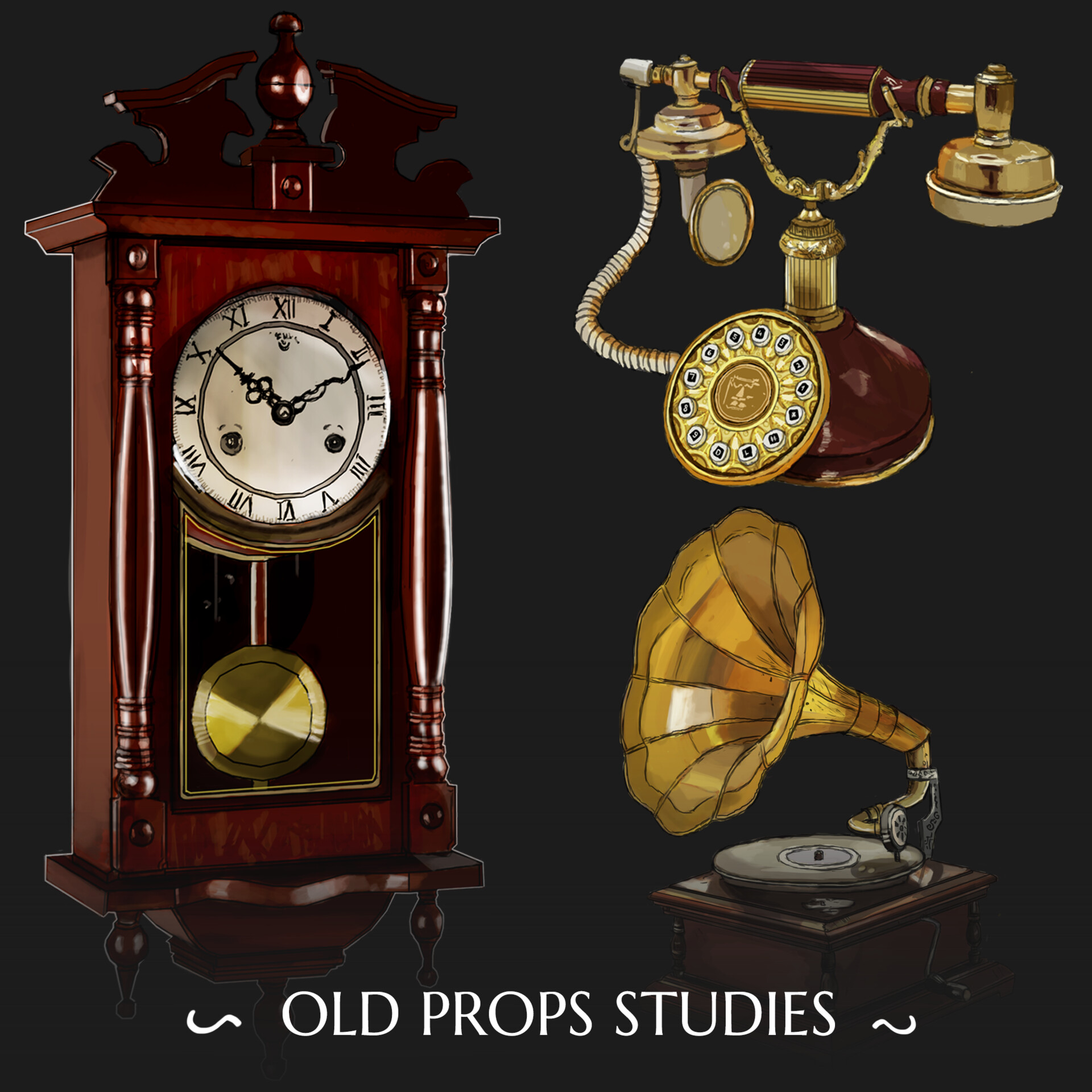 ArtStation - Old props studies