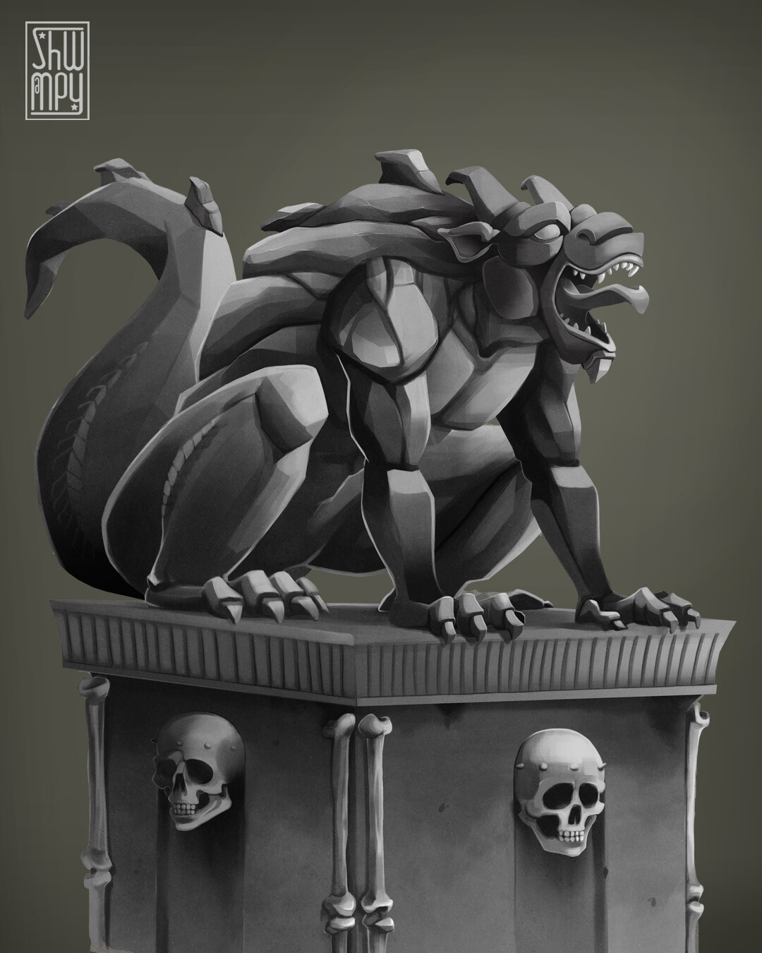 ArtStation - Gargoyle - Prop Design
