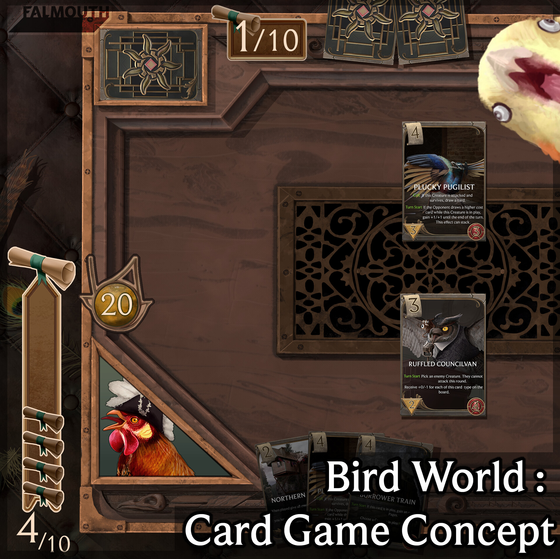 ArtStation - Boilerpunk Bird World : Card Game visual concept