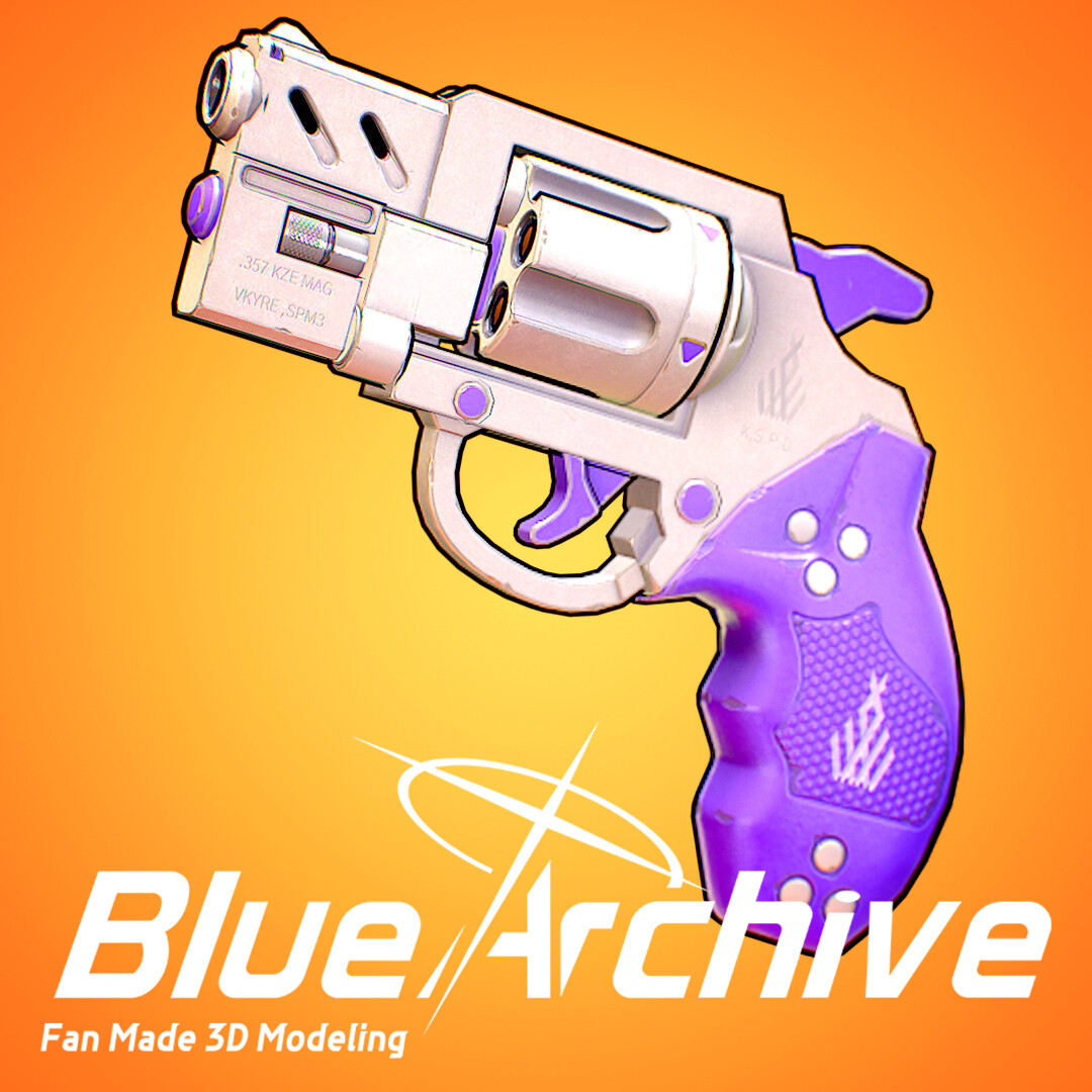 ArtStation - Blue Archive - Kirino's Pistol