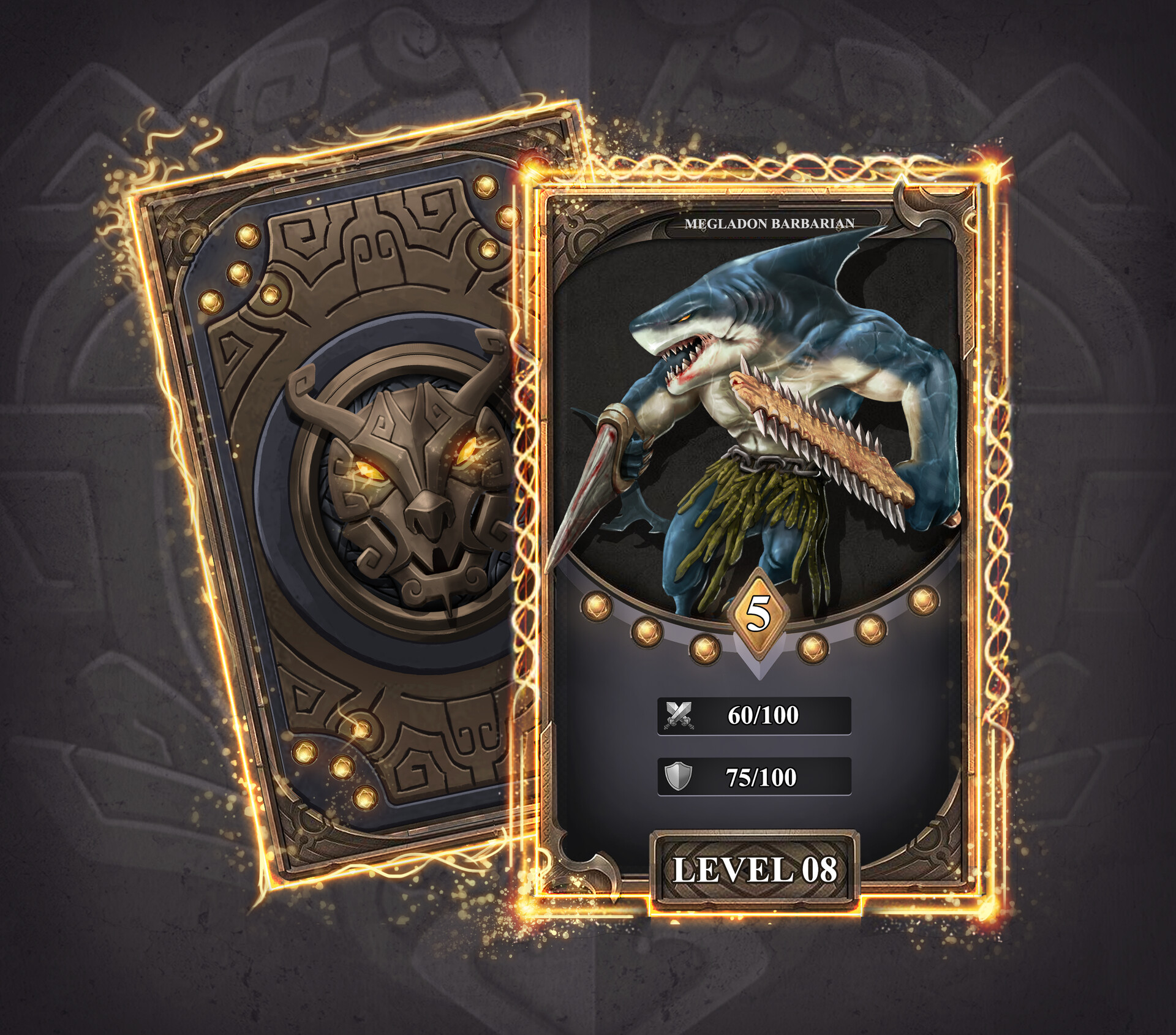 ArtStation - Game Card Character Illustrations - Beast Combat