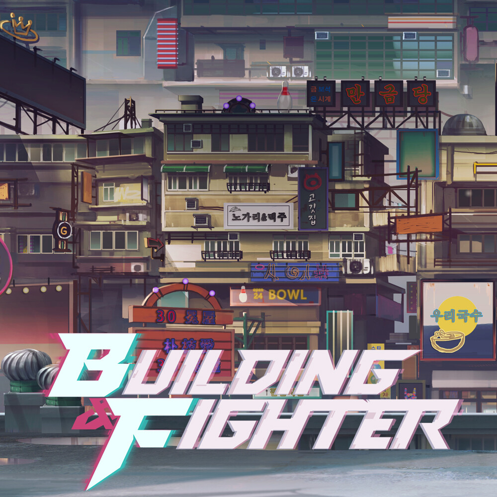 ArtStation - [Building&Fighter] _ rooftop