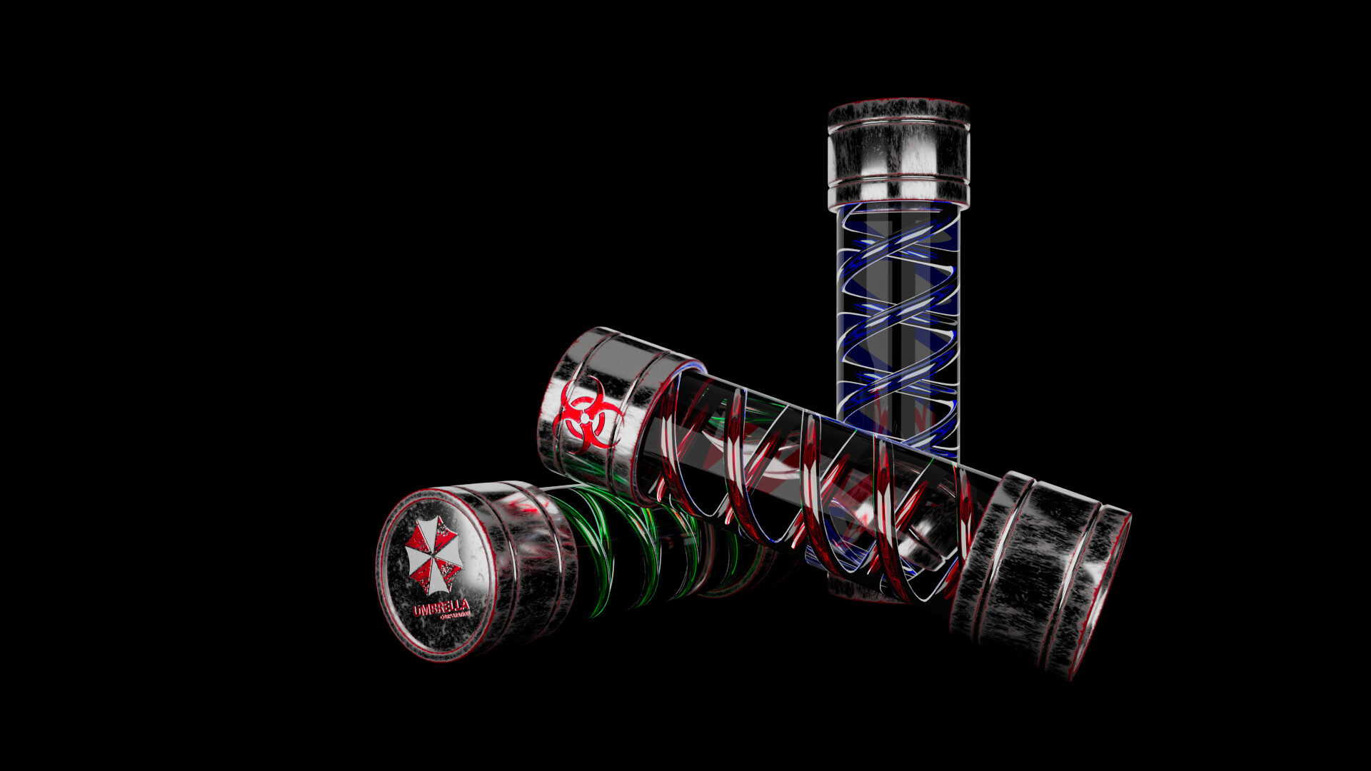 ArtStation - ResidentEvil movie_T virus capsule_3D Modeling and Texture