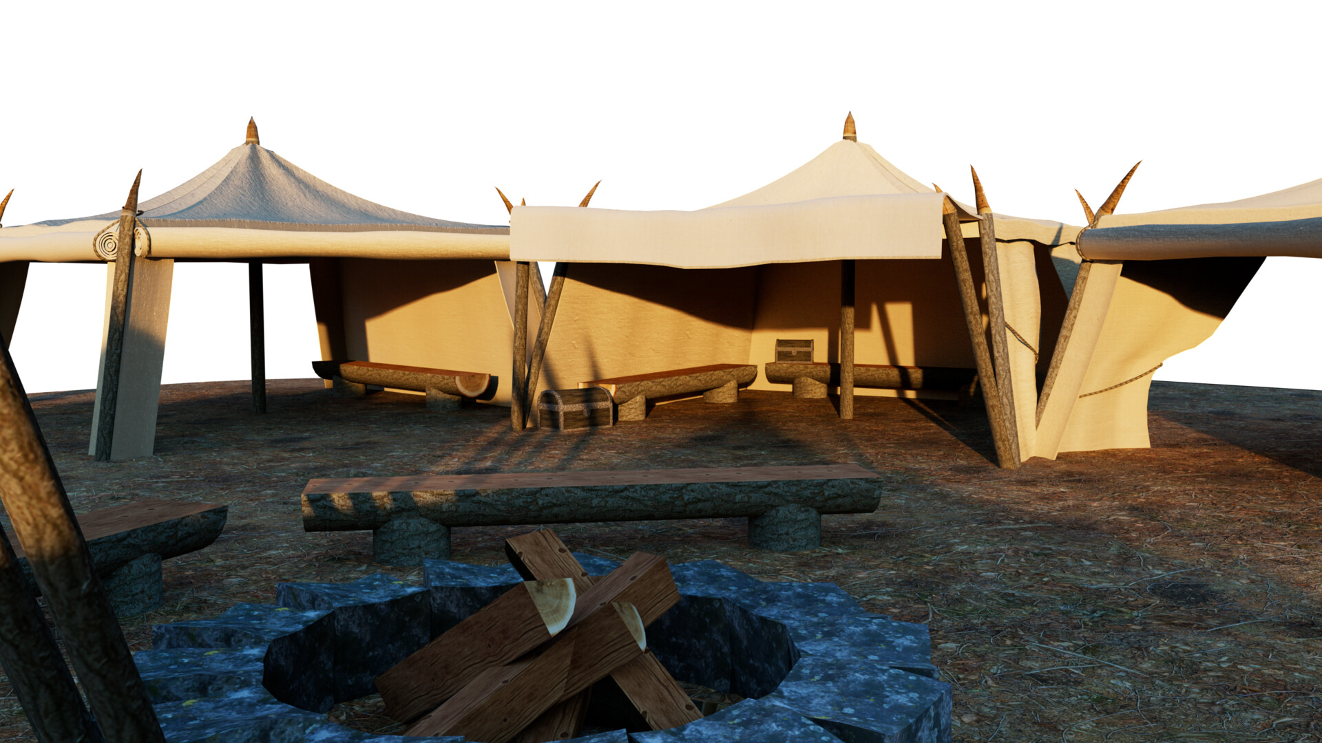 ArtStation - Modular Campground | Modular Modelling