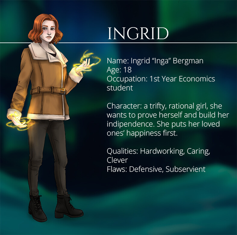 ArtStation - Ingrid from ''Hidden Heir'' author Rose Patruno