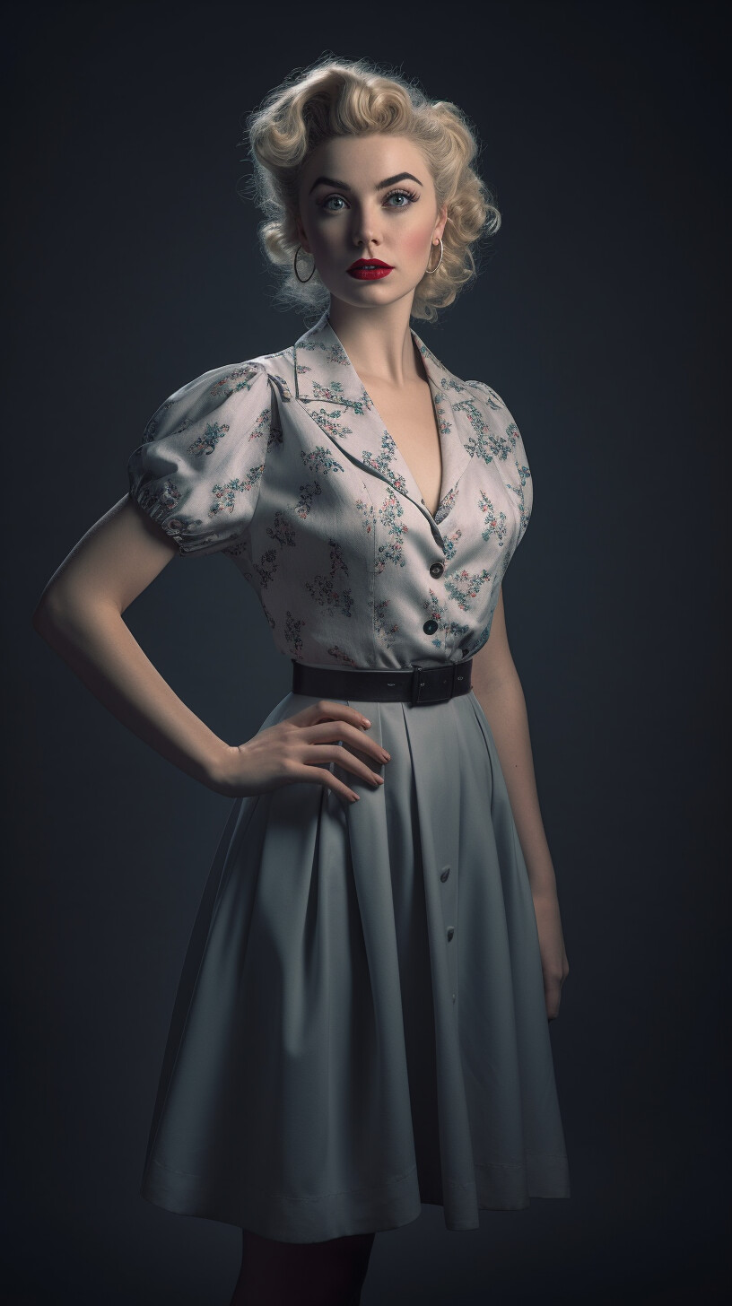 ArtStation - 450 1950s Female Outfit _ VOL 1 _ Character Reference