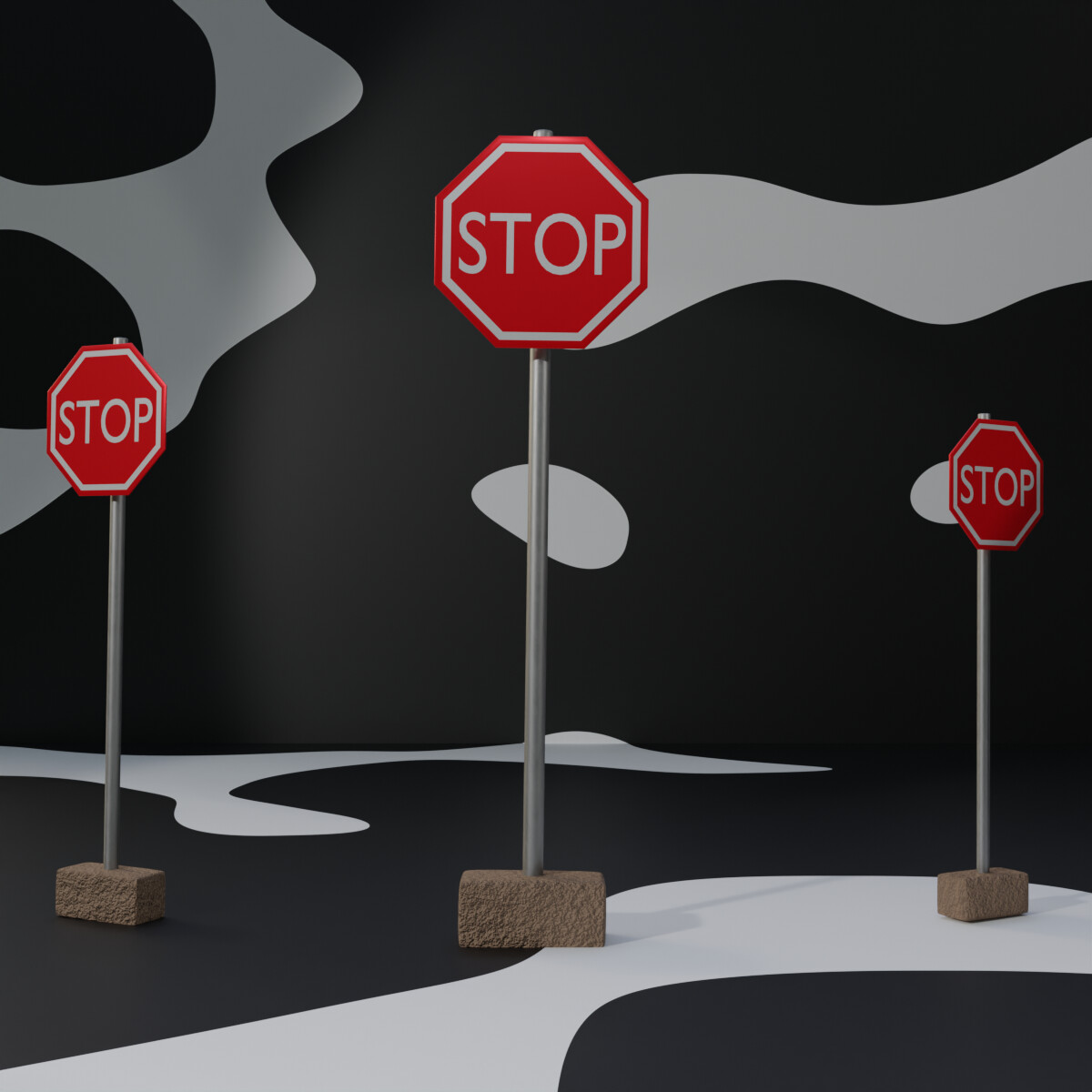 ArtStation - Stop Sign