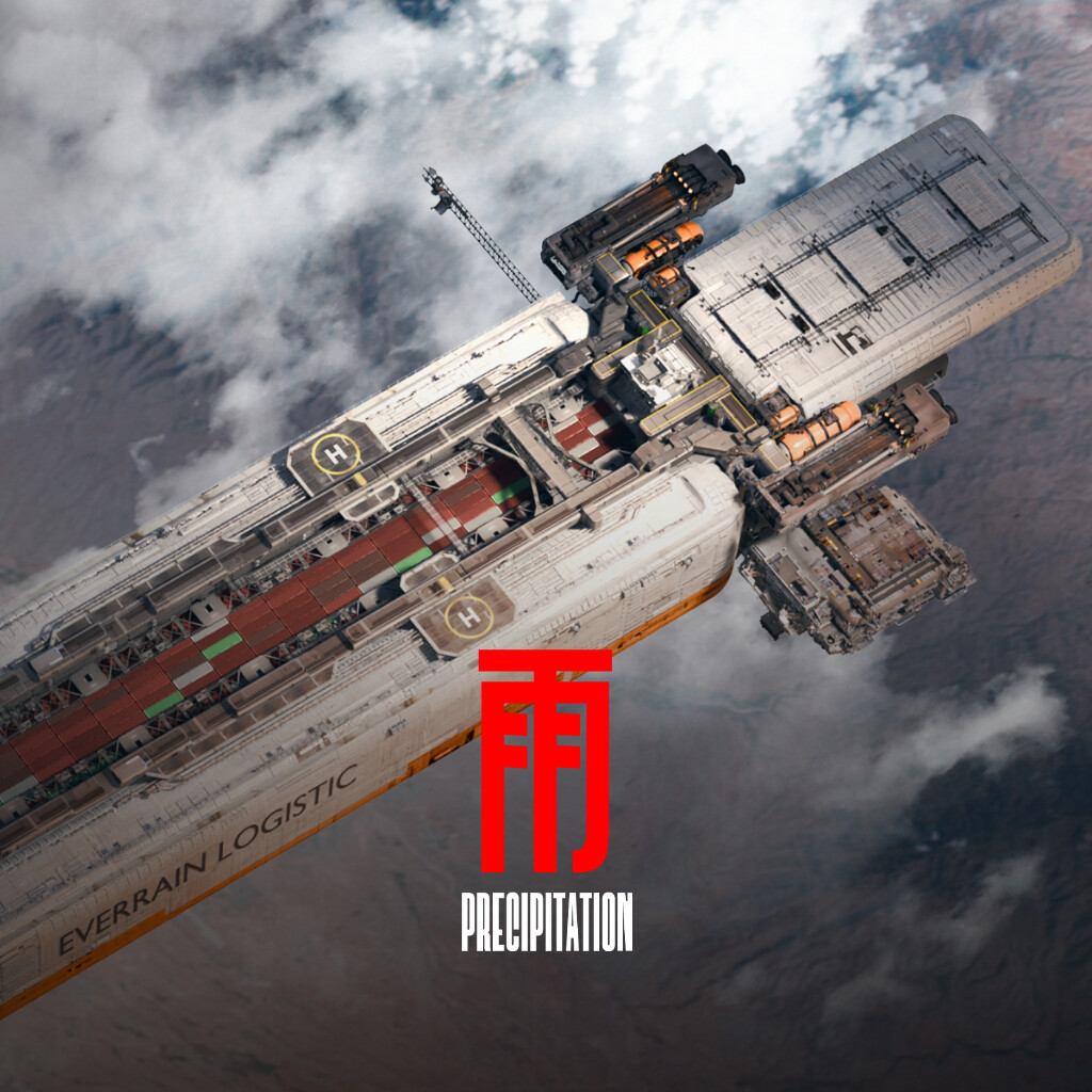 ArtStation - Precipitation - EVERRAIN cargo airship