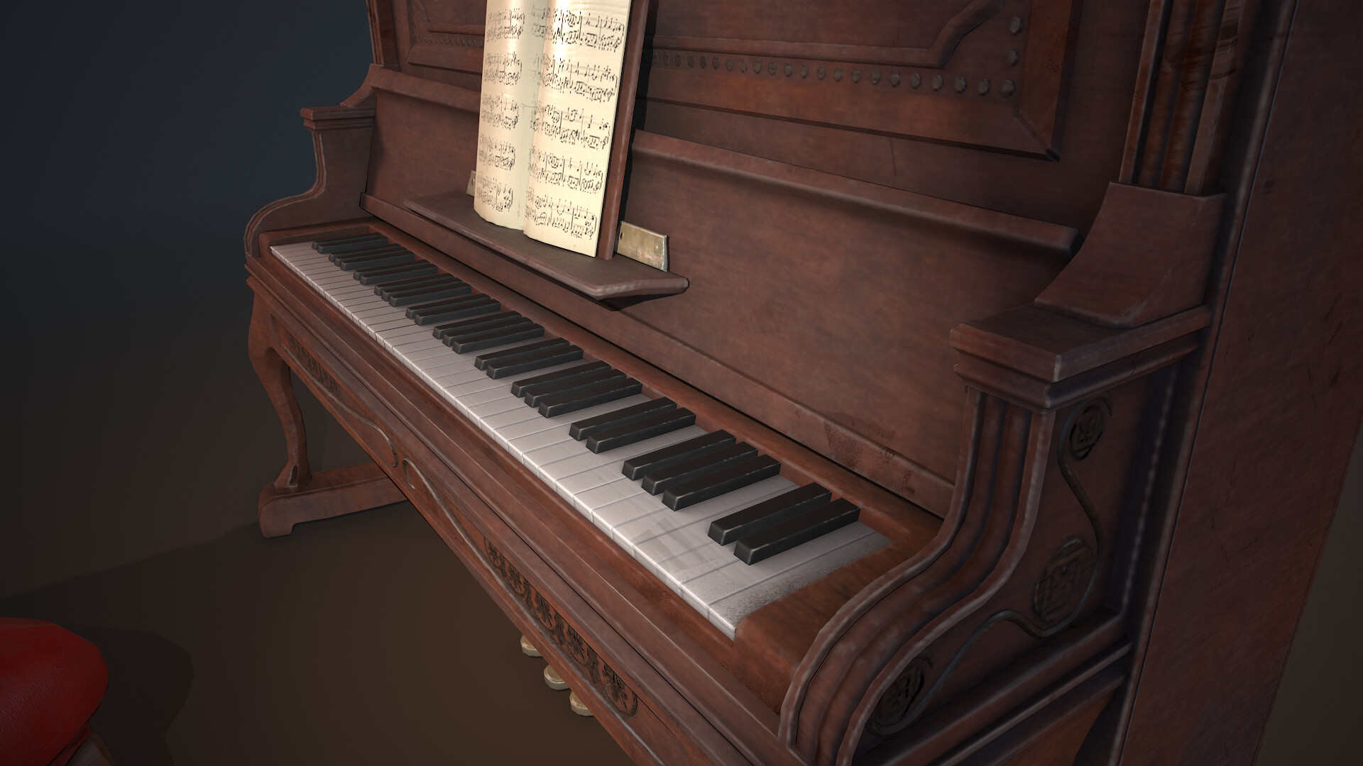 ArtStation - Stylized piano
