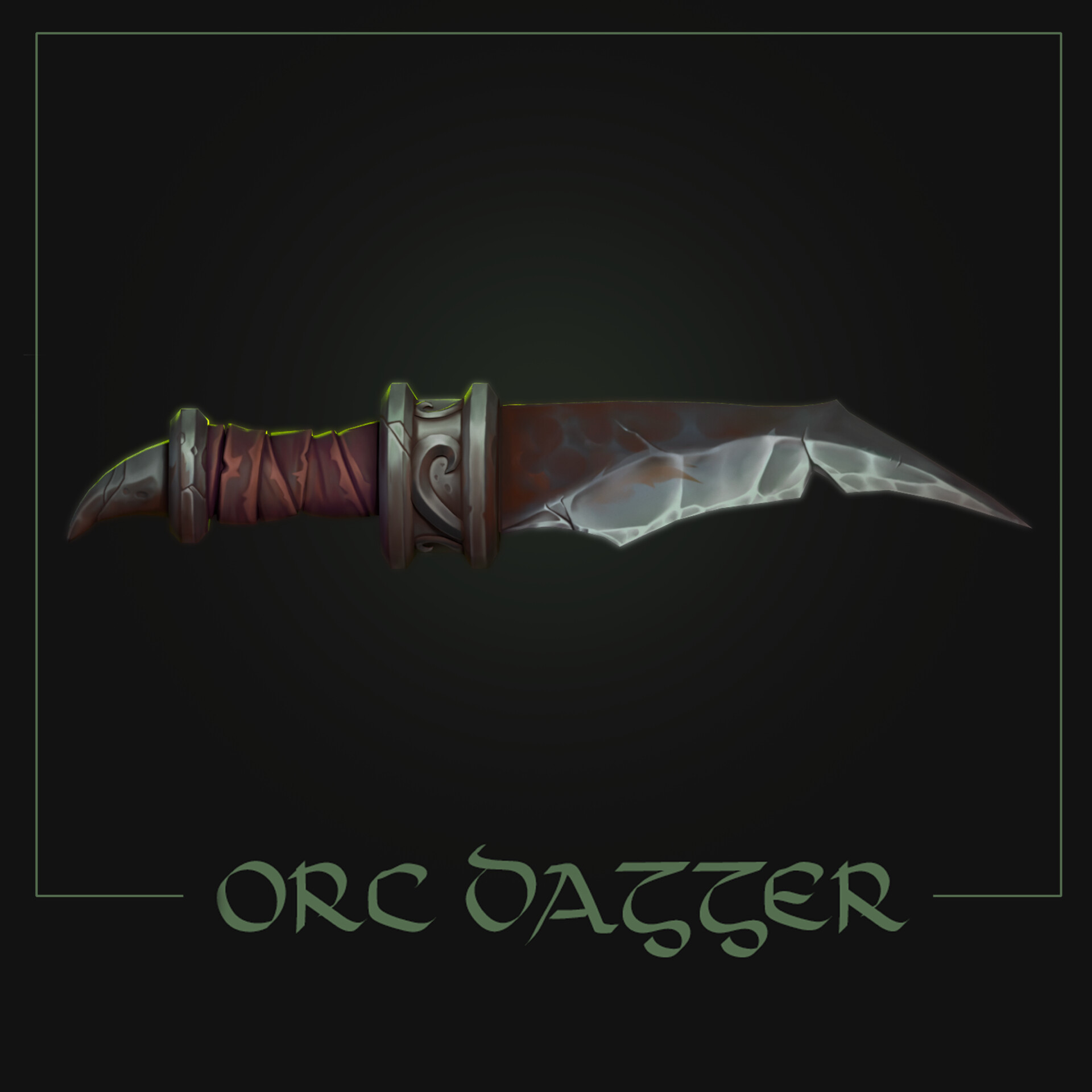 ArtStation - Hand Paint Orc Dagger