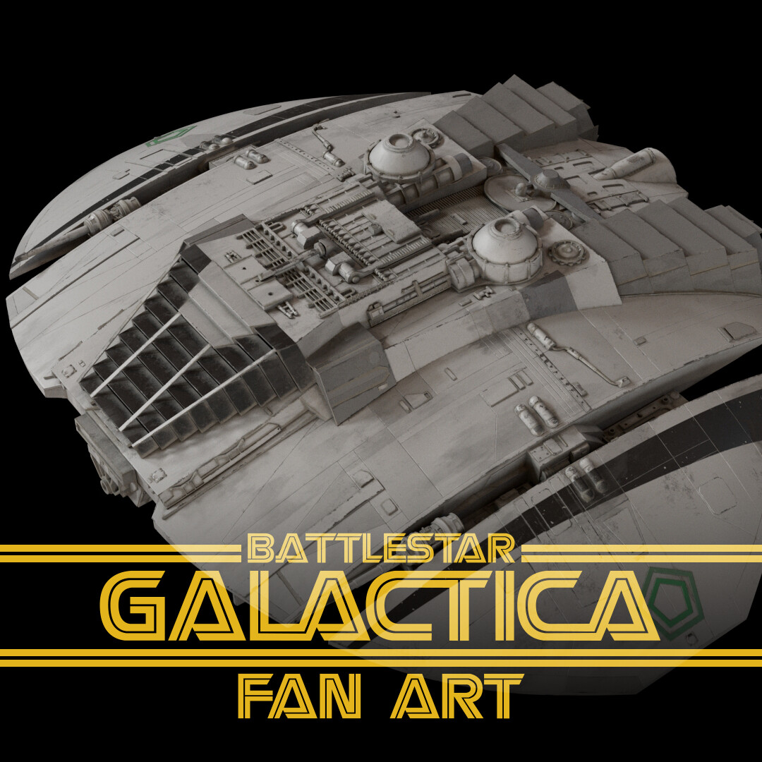 ArtStation - BSG Colonial Fleet - Cylon Raider