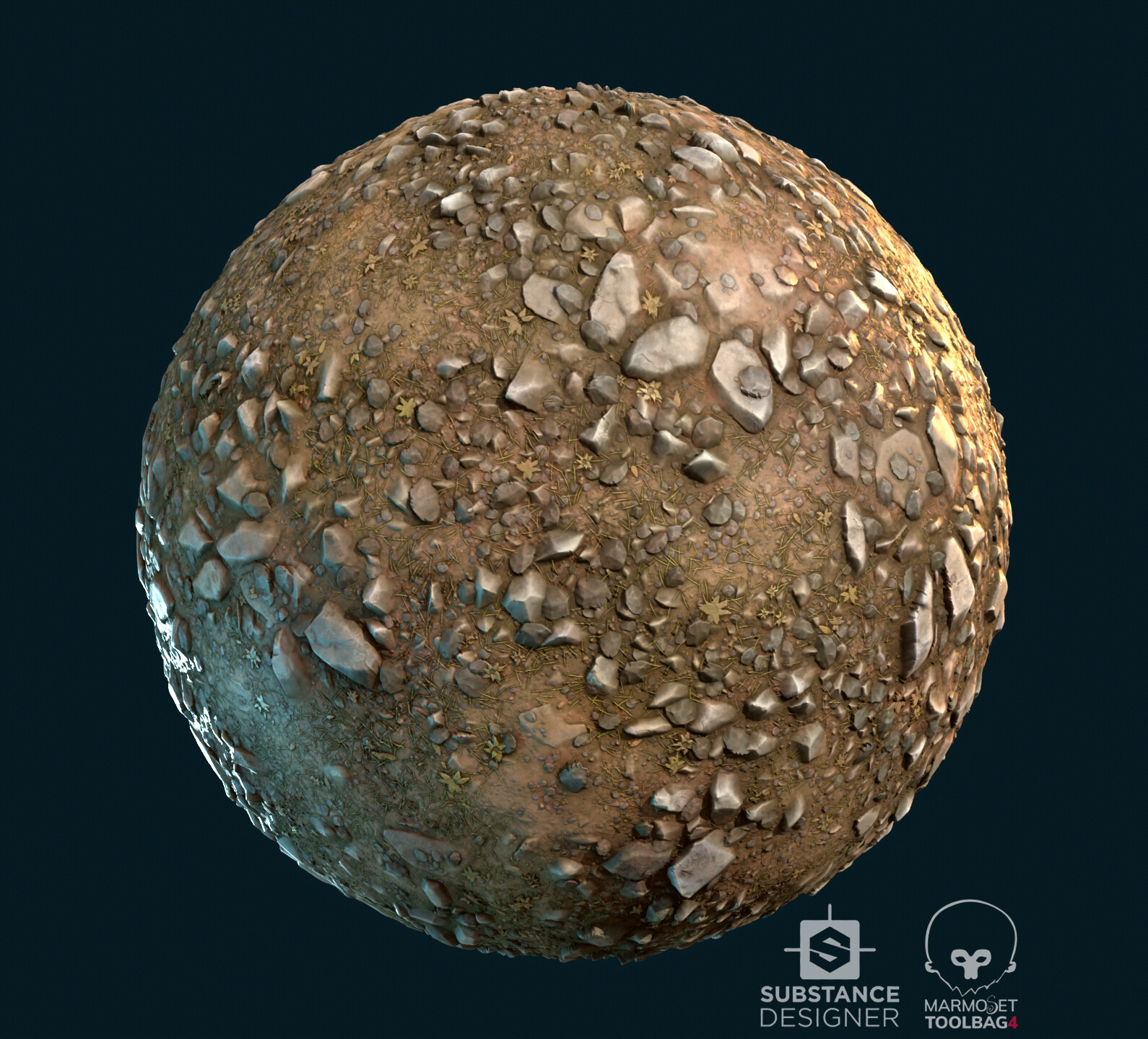 ArtStation - Mountain Path - Material practice