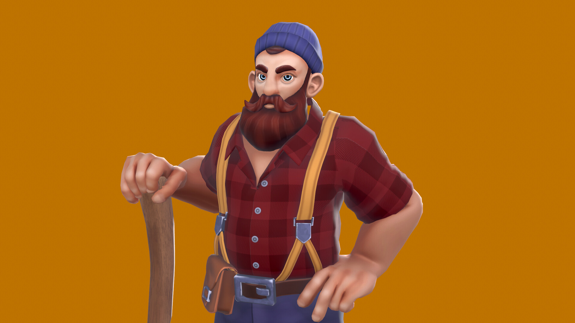 ArtStation - Stylized Handpainted Lumberjack Character
