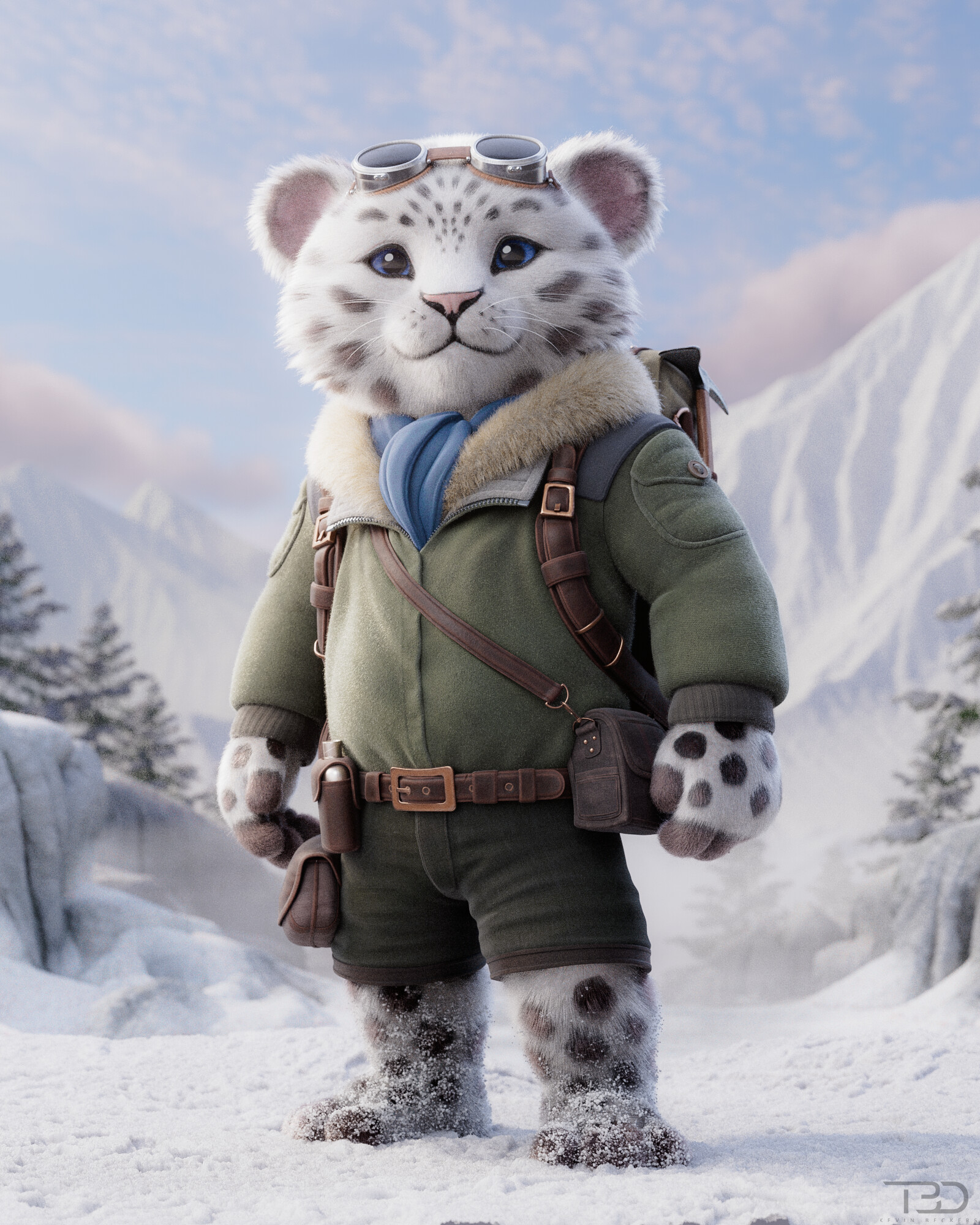 ArtStation - Jack The snow leopard