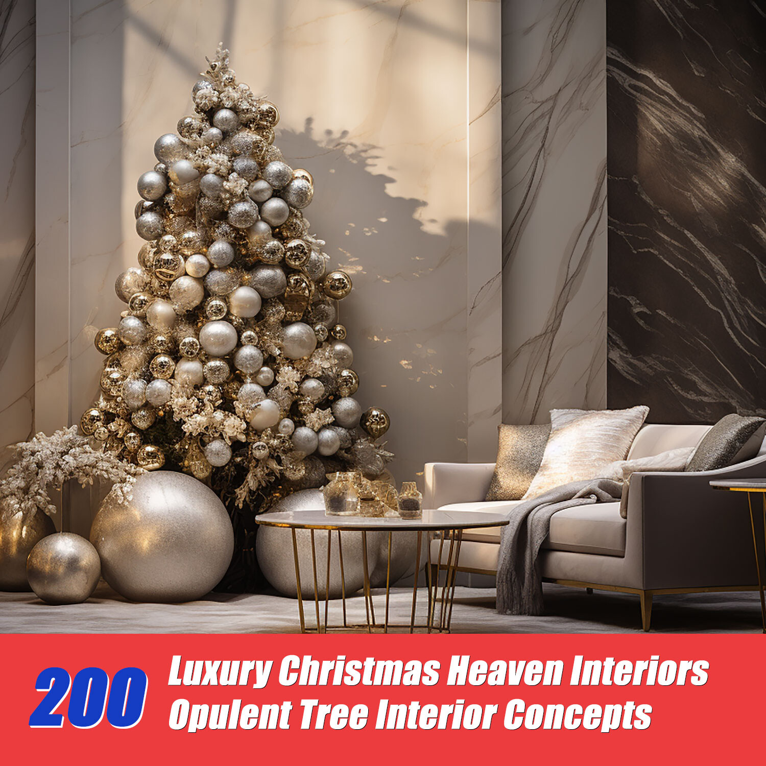 ArtStation - Luxury Christmas Haven: Opulent Tree Interior Concepts