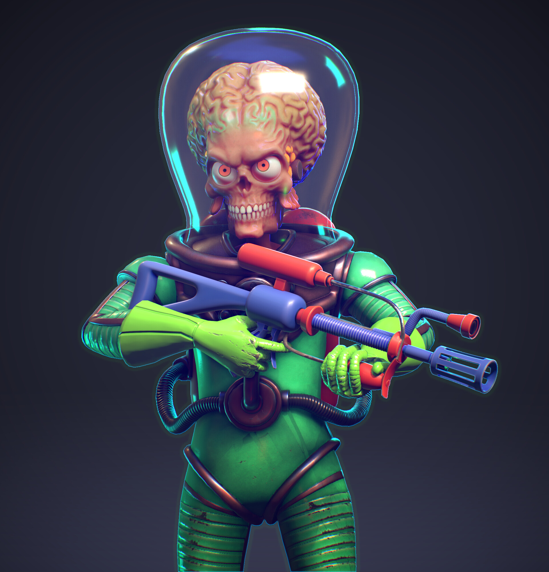 ArtStation - Mars Attacks Martian.