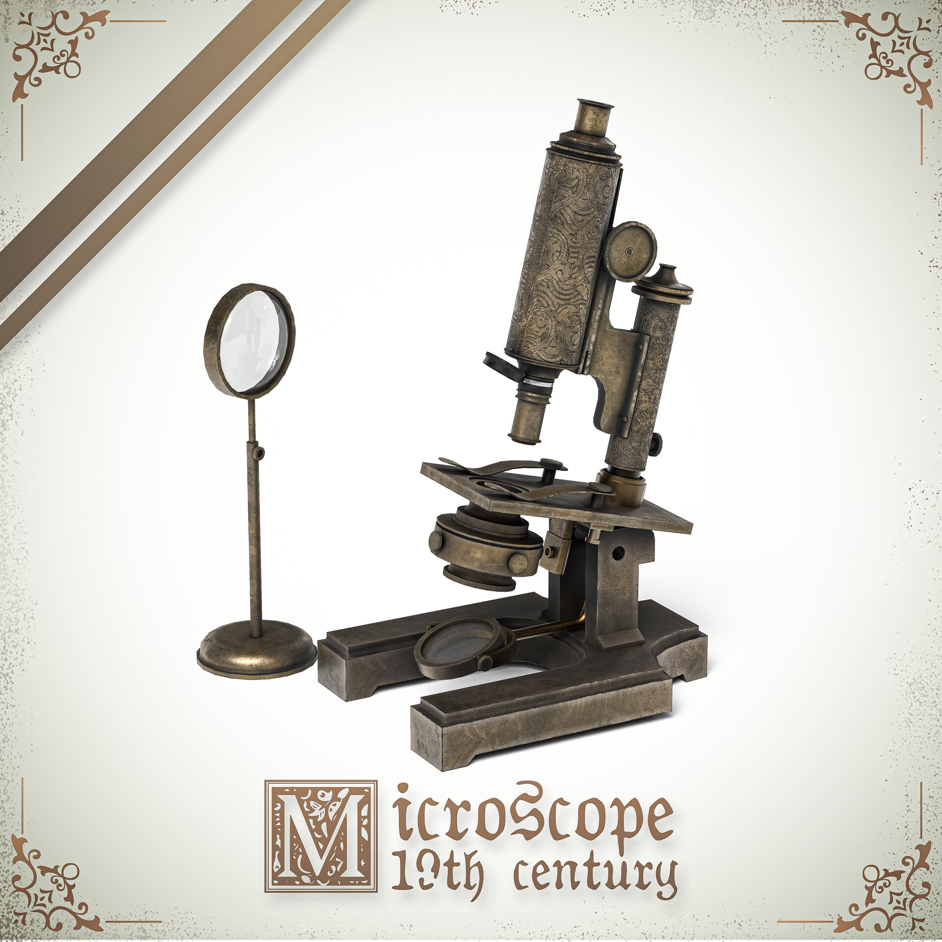 ArtStation - 19th Century Microscope