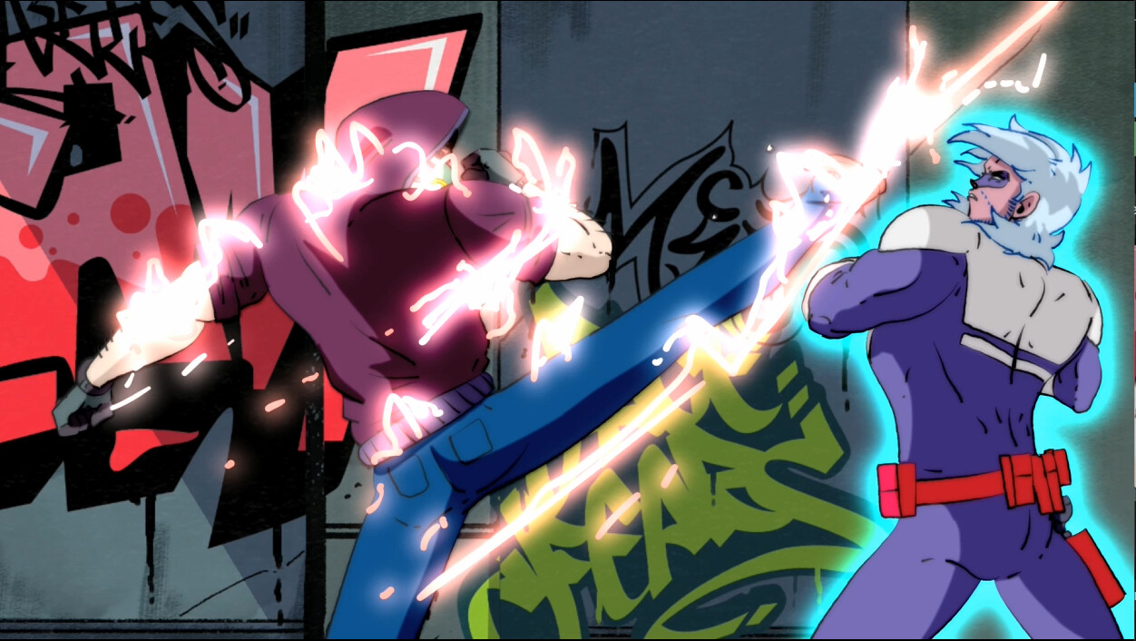 ArtStation - Fight Choreography and Sfx 2D Animation