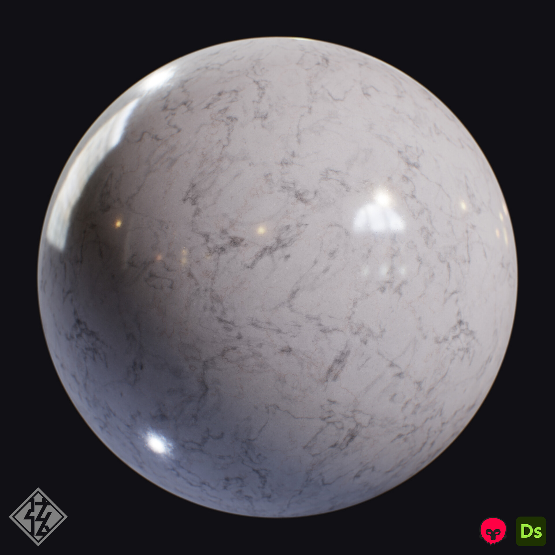 ArtStation - White Marble Slab